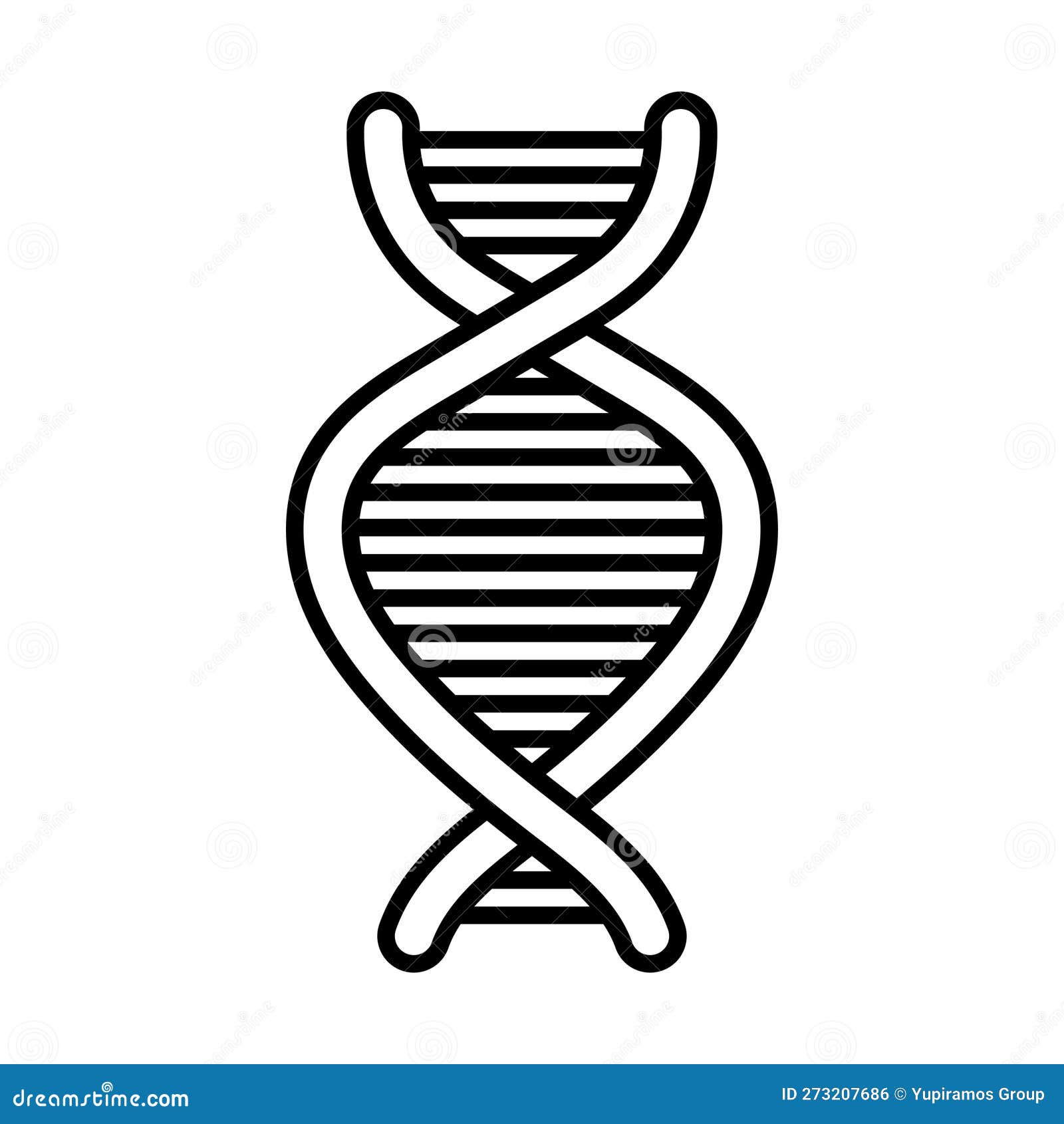 Dna strand icon stock vector. Illustration of medicine - 273207686