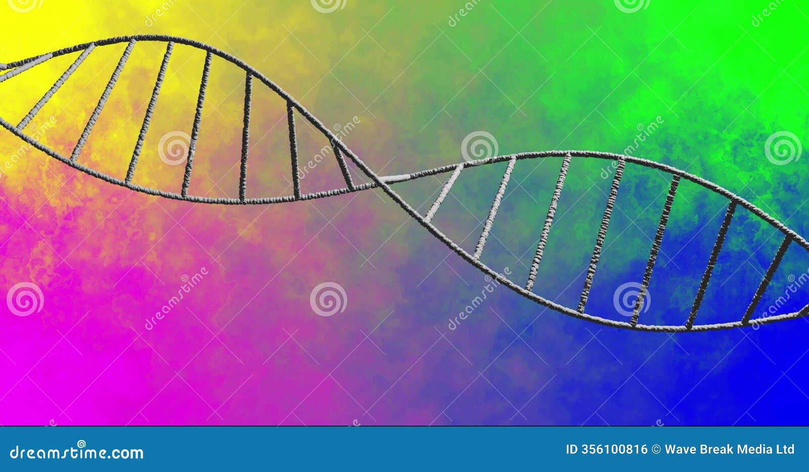 DNA Strand Image Over Scientific Data And Graphs Royalty-Free Stock ...