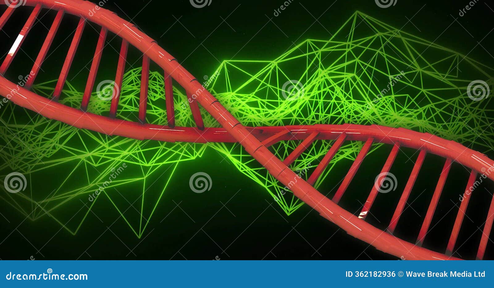 DNA Strand Image Over Scientific Data And Graphs Royalty-Free Stock ...