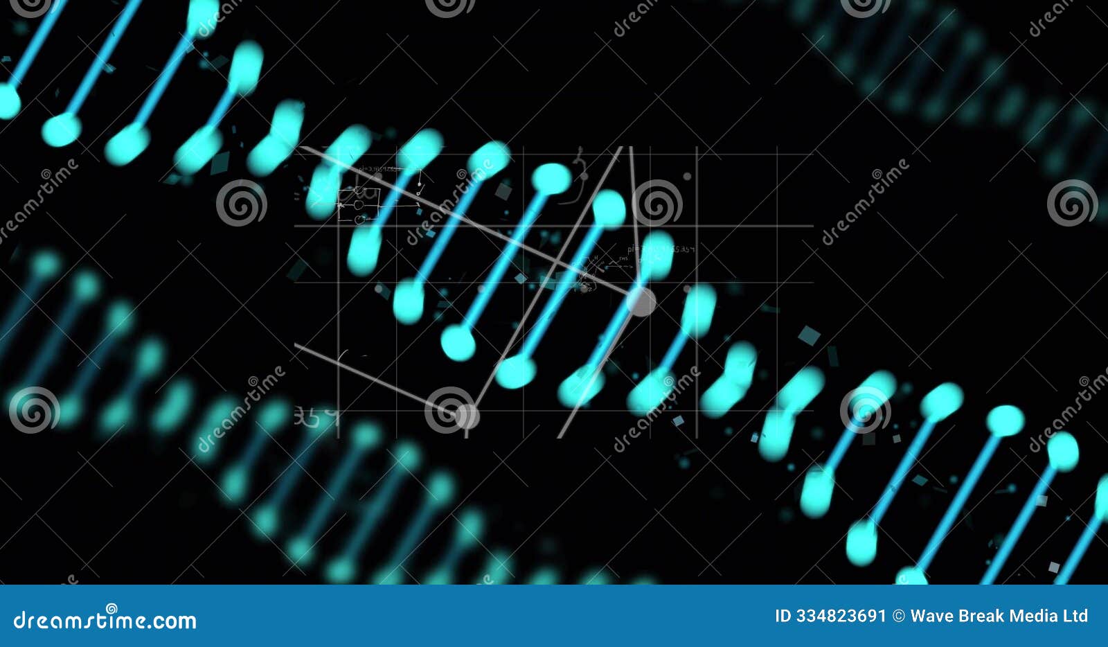 DNA Strand Image Over Scientific Data And Graphs Royalty-Free Stock ...