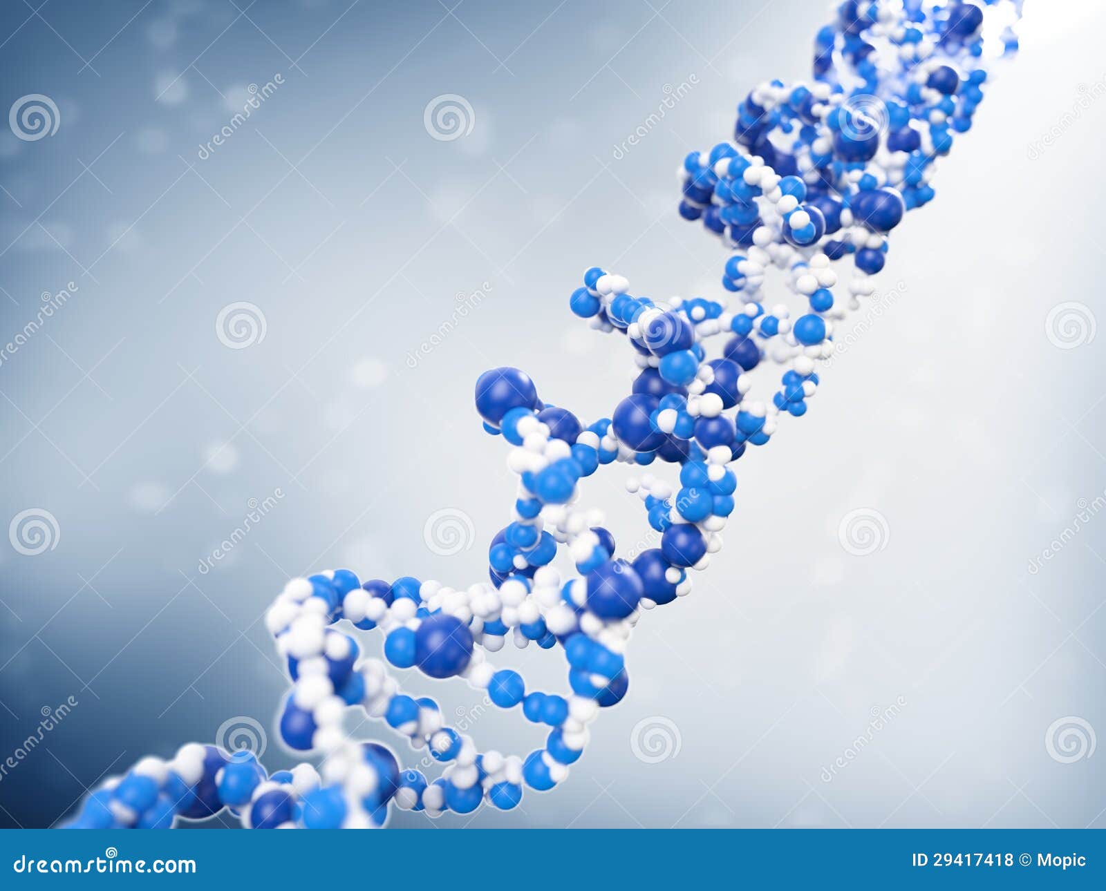 DNA strand model stock illustration. Illustration of biochemistry ...