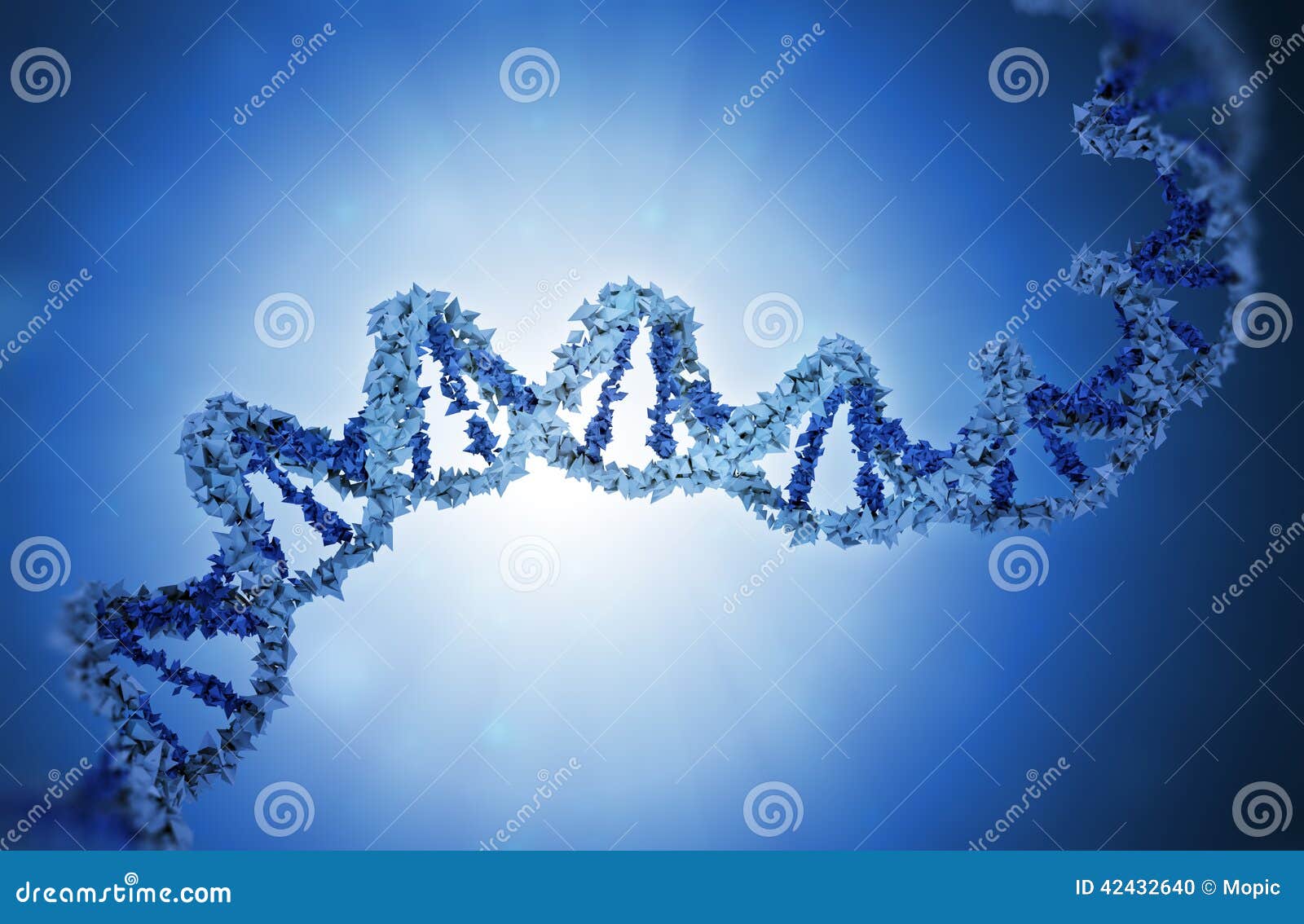 DNA strand model stock illustration. Illustration of biological - 42432640