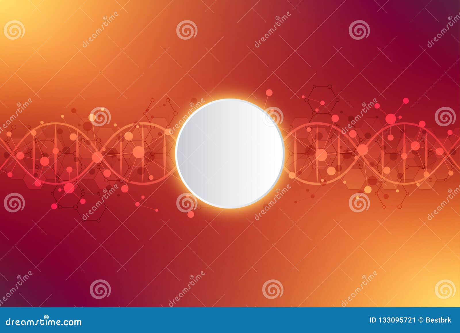 DNA Strand and Molecular Structure. Genetic Engineering or Laboratory ...