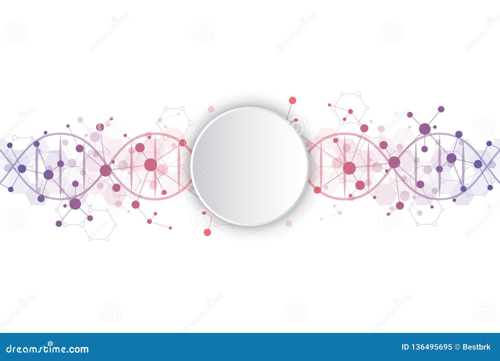 DNA Strand and Molecular Structure. Genetic Engineering or Laboratory ...