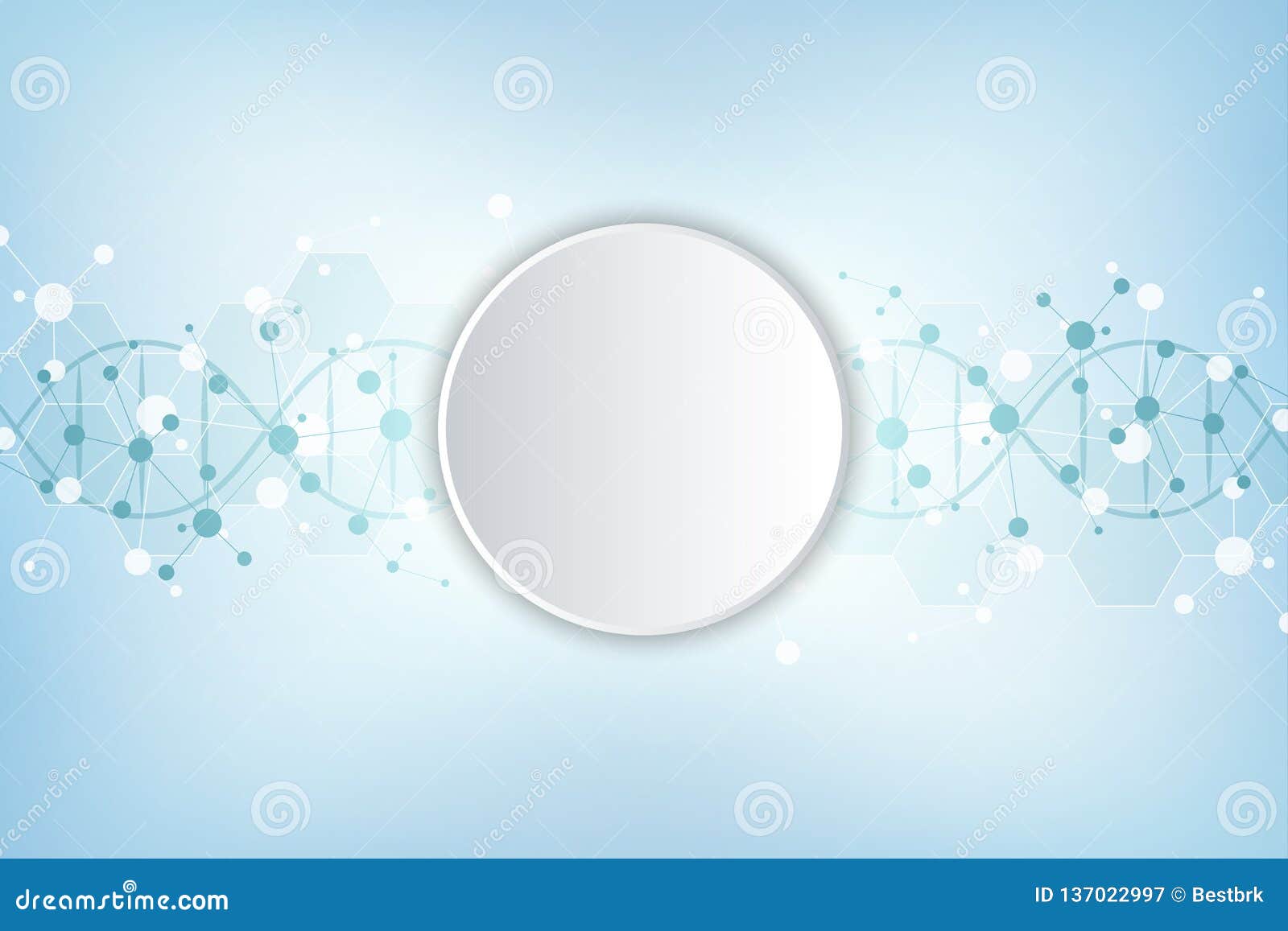 DNA Strand and Molecular Structure. Genetic Engineering or Laboratory ...