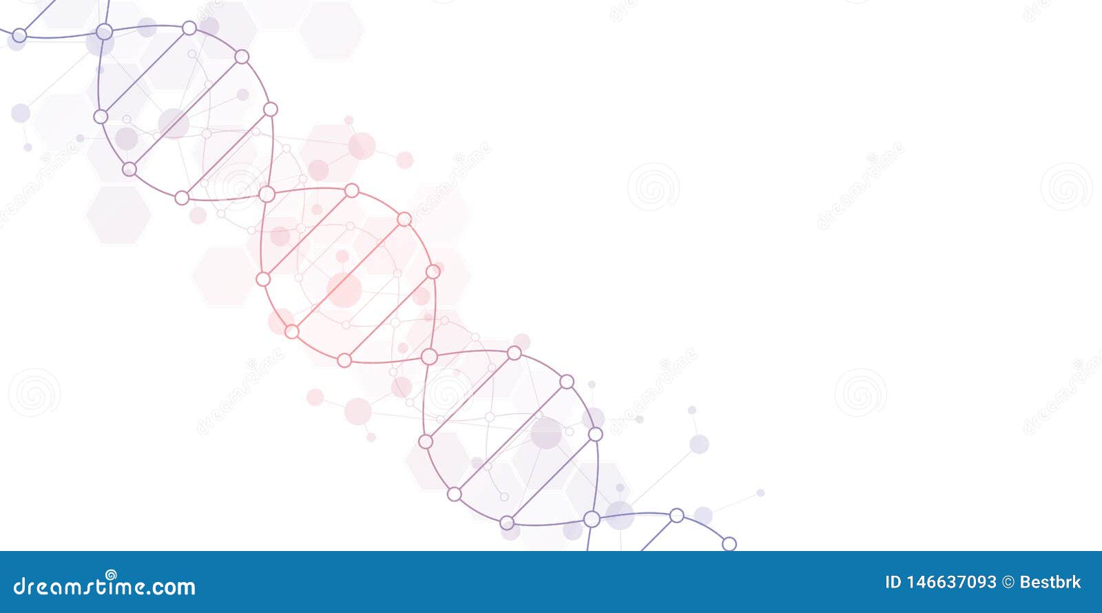 DNA Strand and Molecular Structure. Genetic Engineering or Laboratory ...