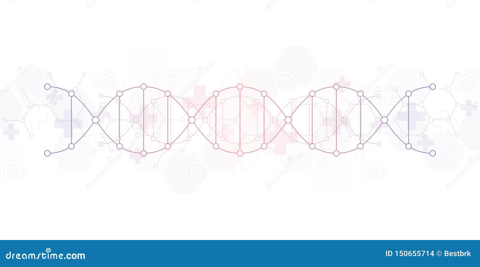 DNA Strand and Molecular Structure. Genetic Engineering or Laboratory ...