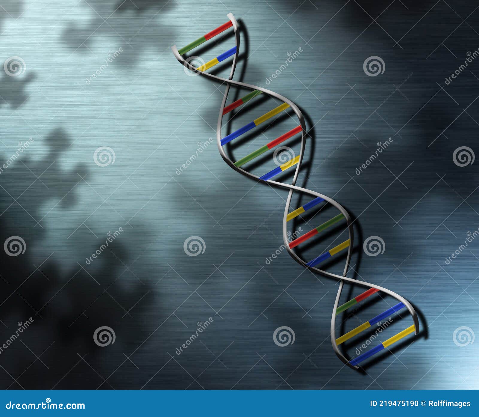 DNA Strand and Puzzle Pieces Stock Illustration - Illustration of ...