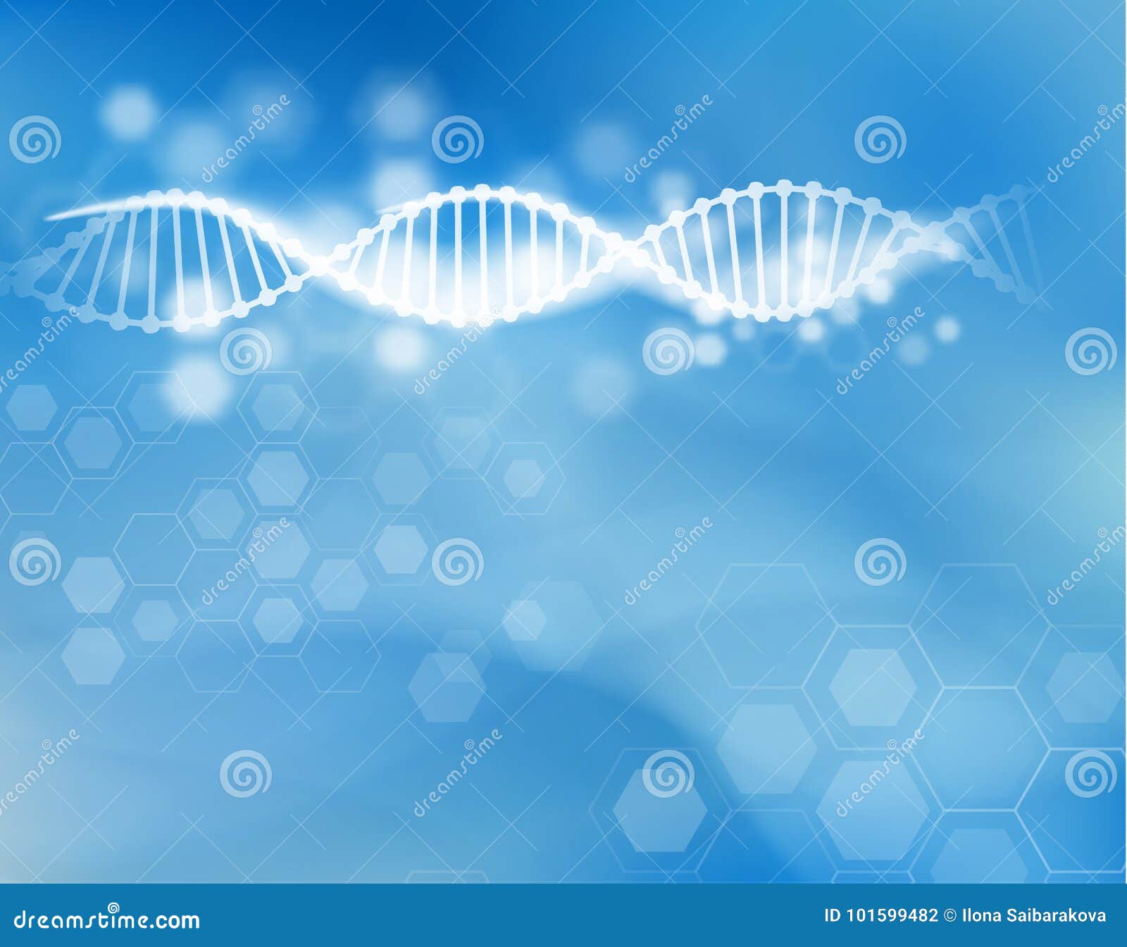DNA Strand Scientific Vector Background. Stock Vector - Illustration of ...