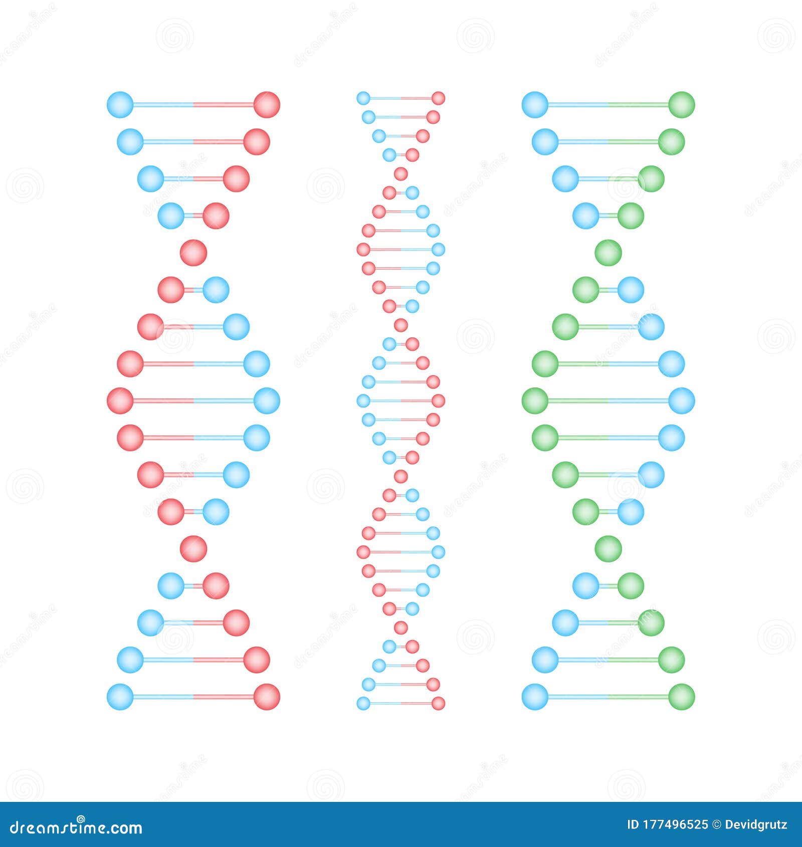 DNA Strand Symbol. DNA Genetics Stock Vector - Illustration of science ...