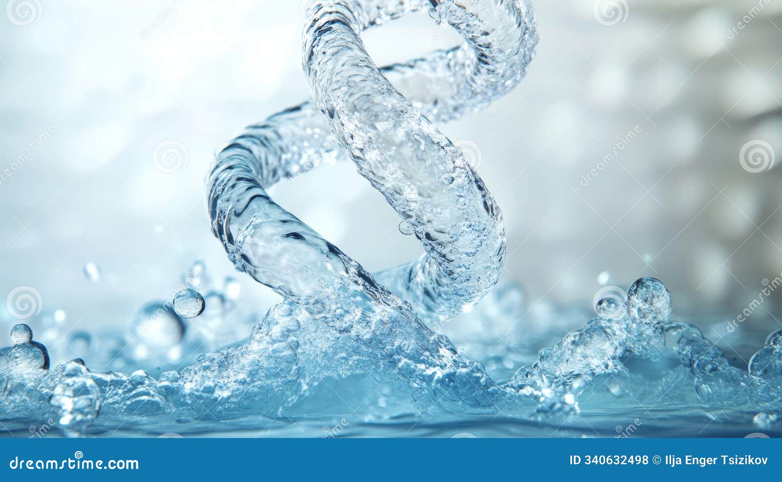 DNA Strand, Water Splash, Abstract Science Concept, Genetic Code, Life ...