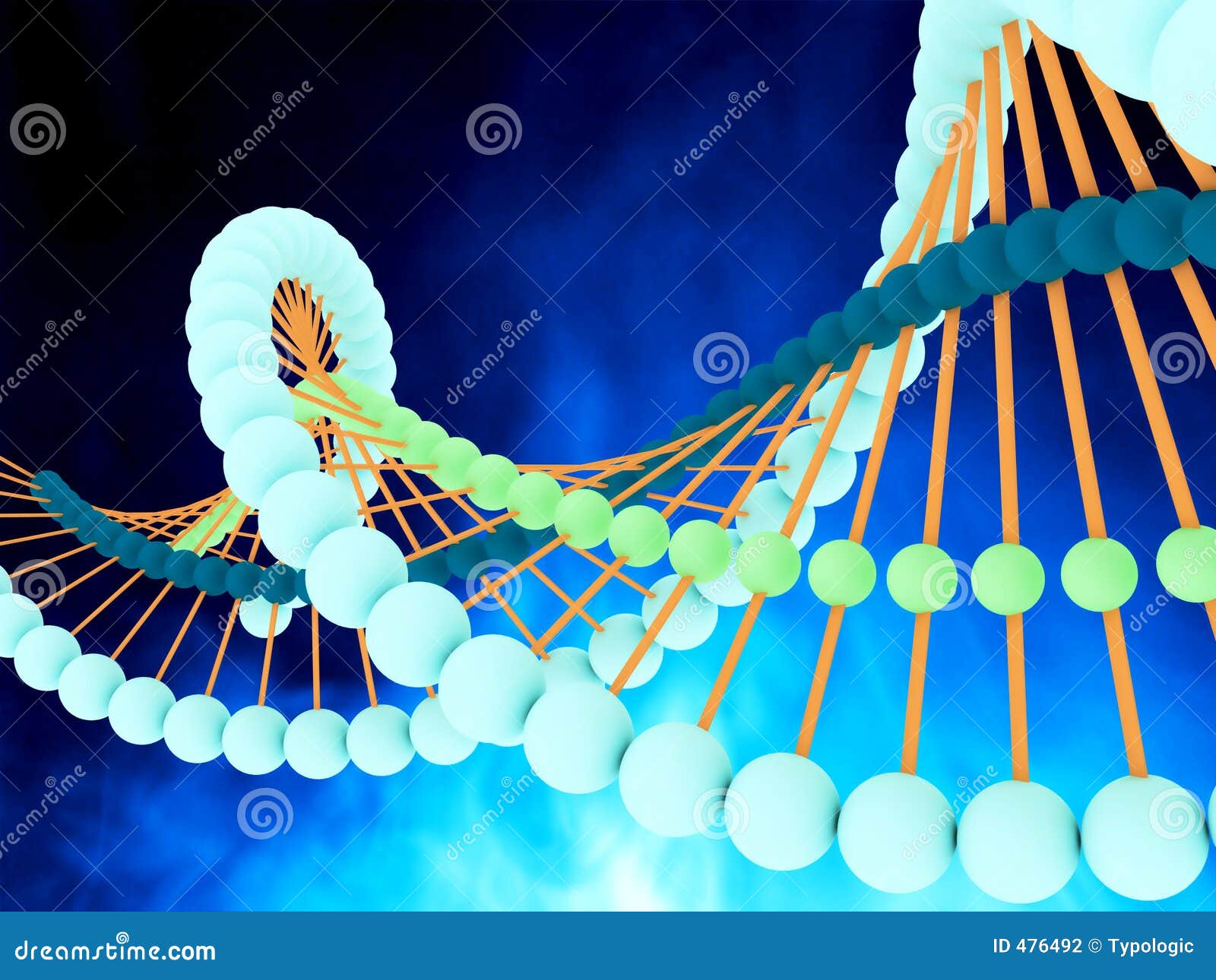 DNA Strands stock illustration. Illustration of dimensional - 476492