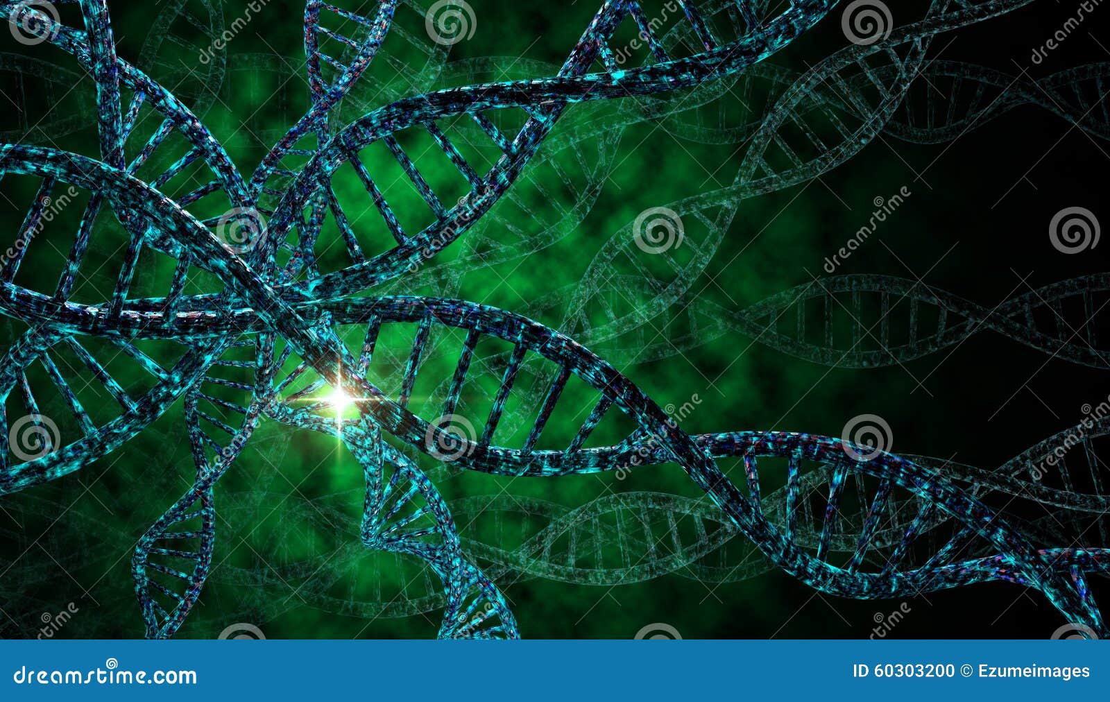 DNA Strands stock illustration. Illustration of cell - 60303200