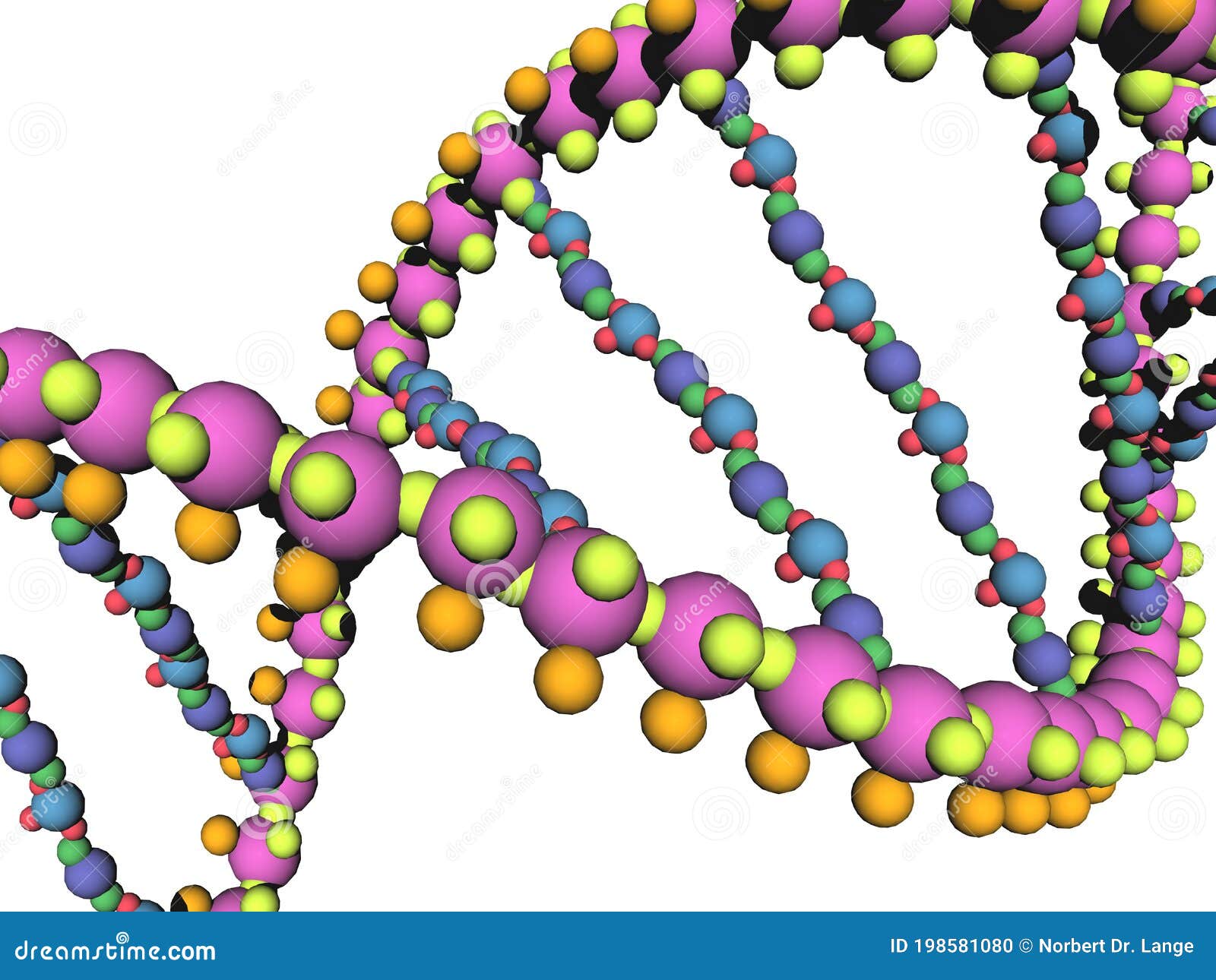 DNA Strands of Genetic Material Twisted Stock Illustration ...