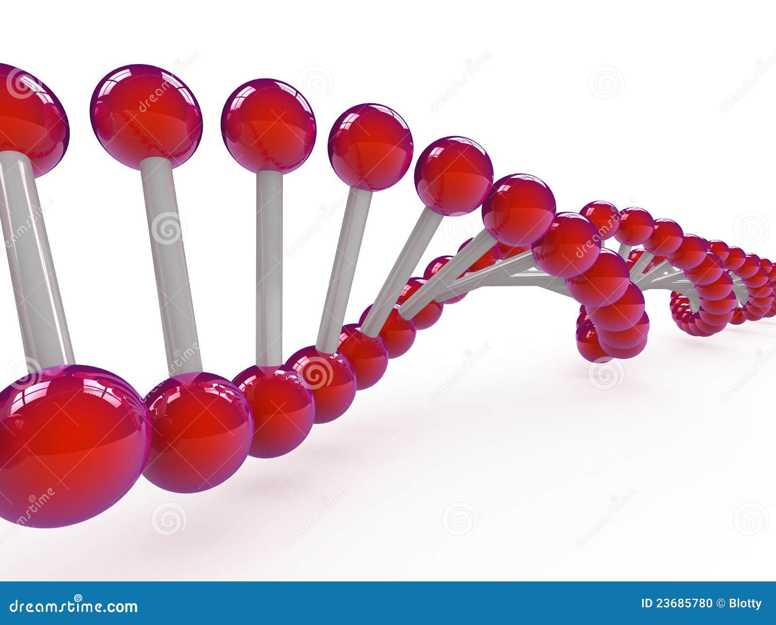 DNA Strands Over White Background Stock Illustration - Illustration of ...