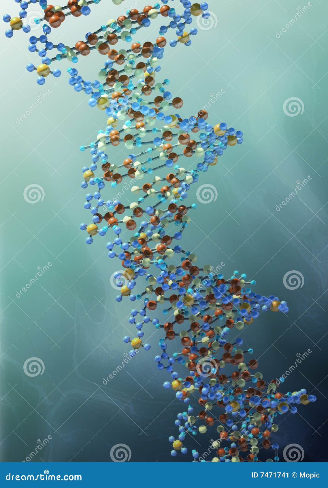 DNA-Strang stock abbildung. Illustration von molekular - 7471741