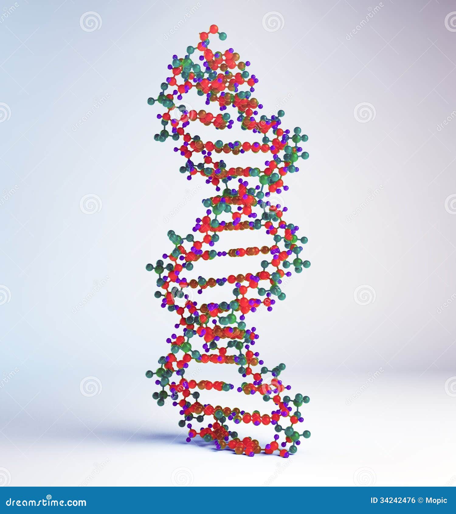 DNA-Strangs-Modell stock abbildung. Illustration von medizinisch - 34242476
