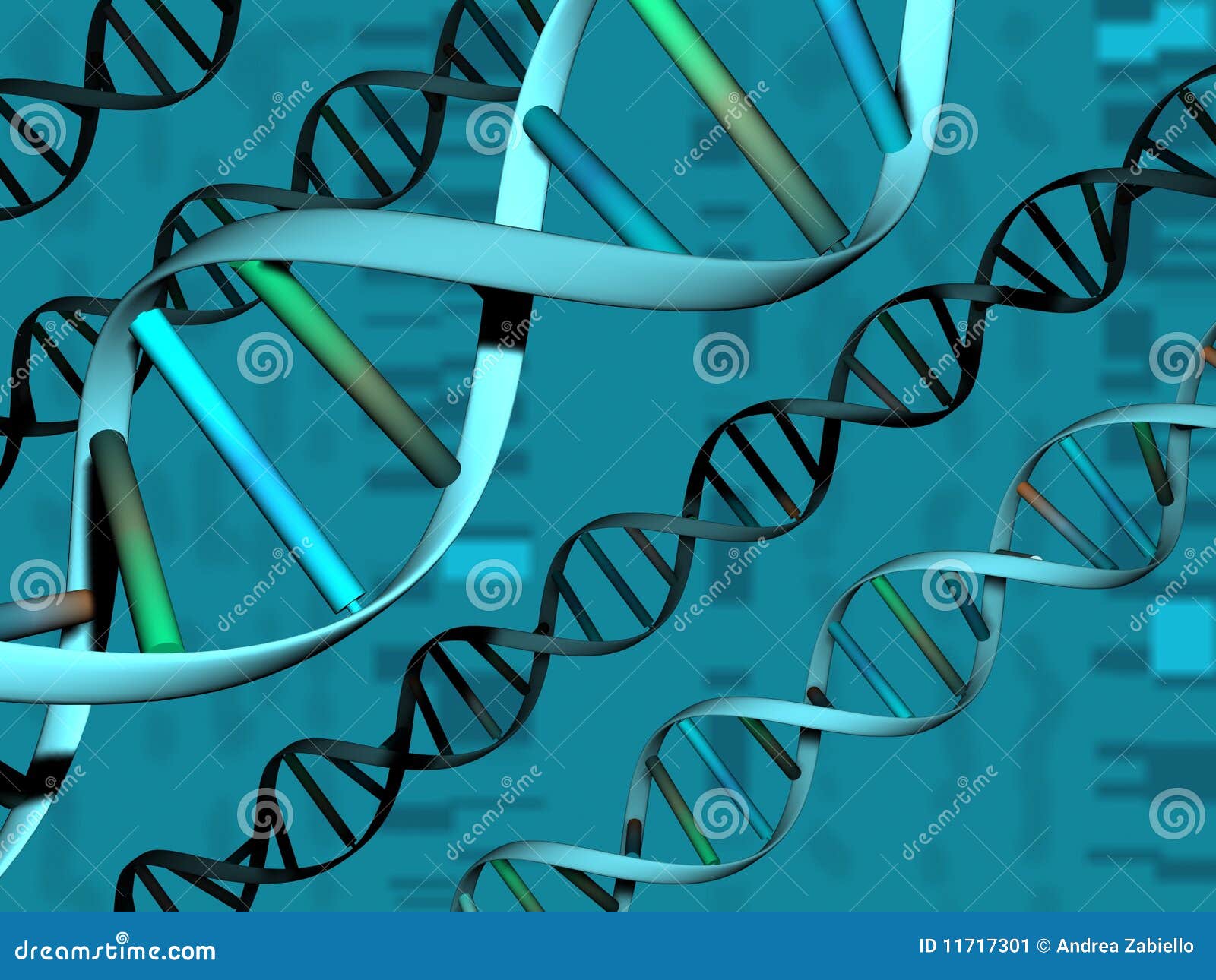 Dna String Over Dna Background Royalty-Free Stock Photo | CartoonDealer ...