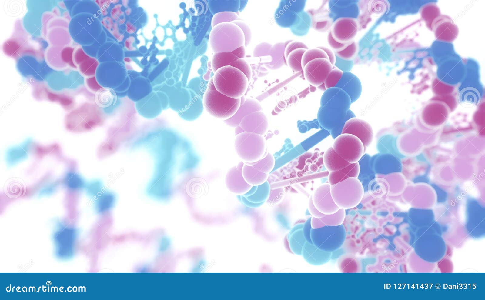 DNA Strings on White Background. Medical Research Stock Illustration ...