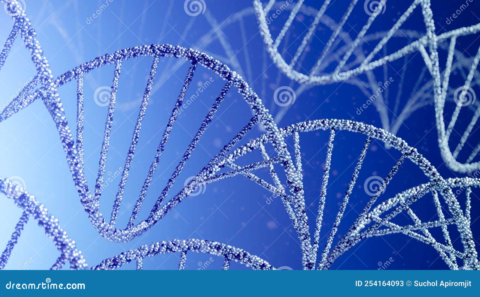 DNA Structure. DNA Biotechnology Science Medicine Genetic Concept Stock ...