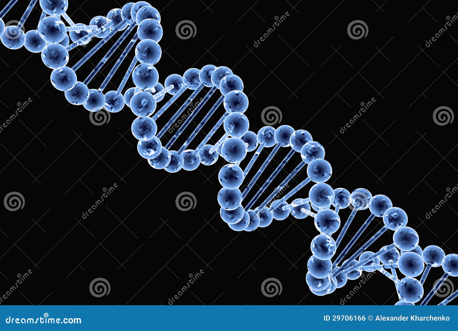 DNA structure in blue stock illustration. Illustration of formula ...