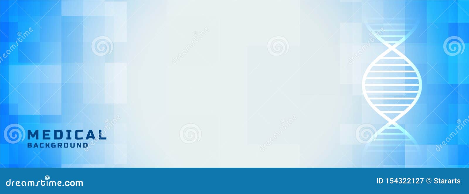 DNA Structure Blue Medical Background Stock Vector - Illustration of ...