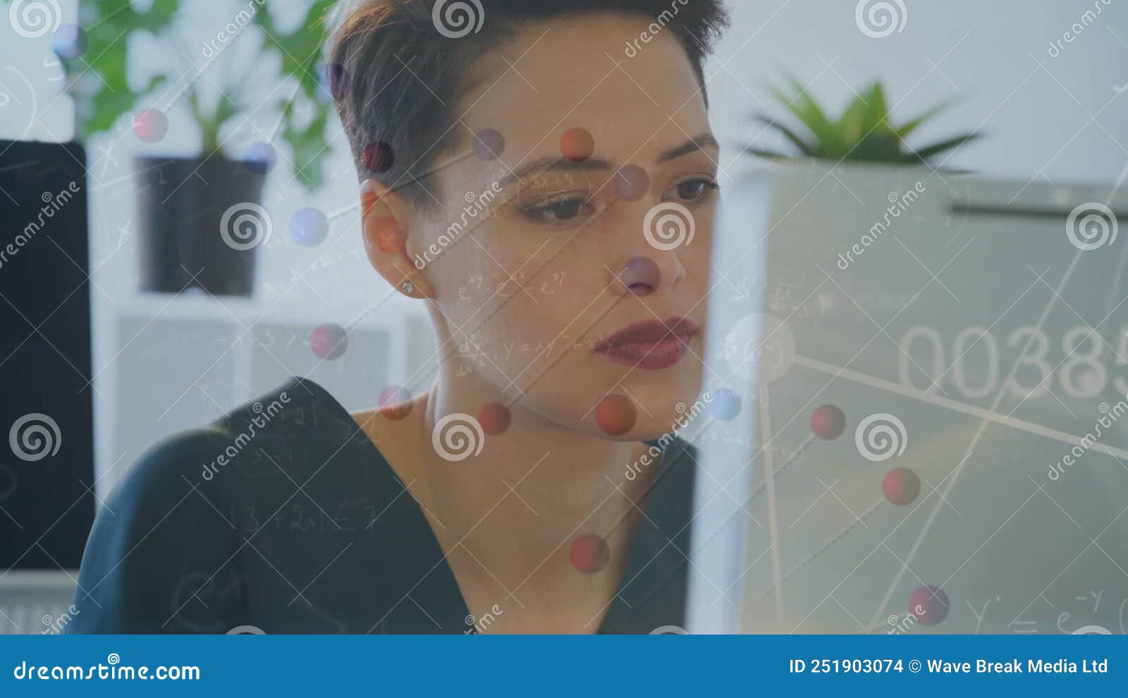 Dna Structure and Changing Numbers Over Biracial Woman Using Computer ...