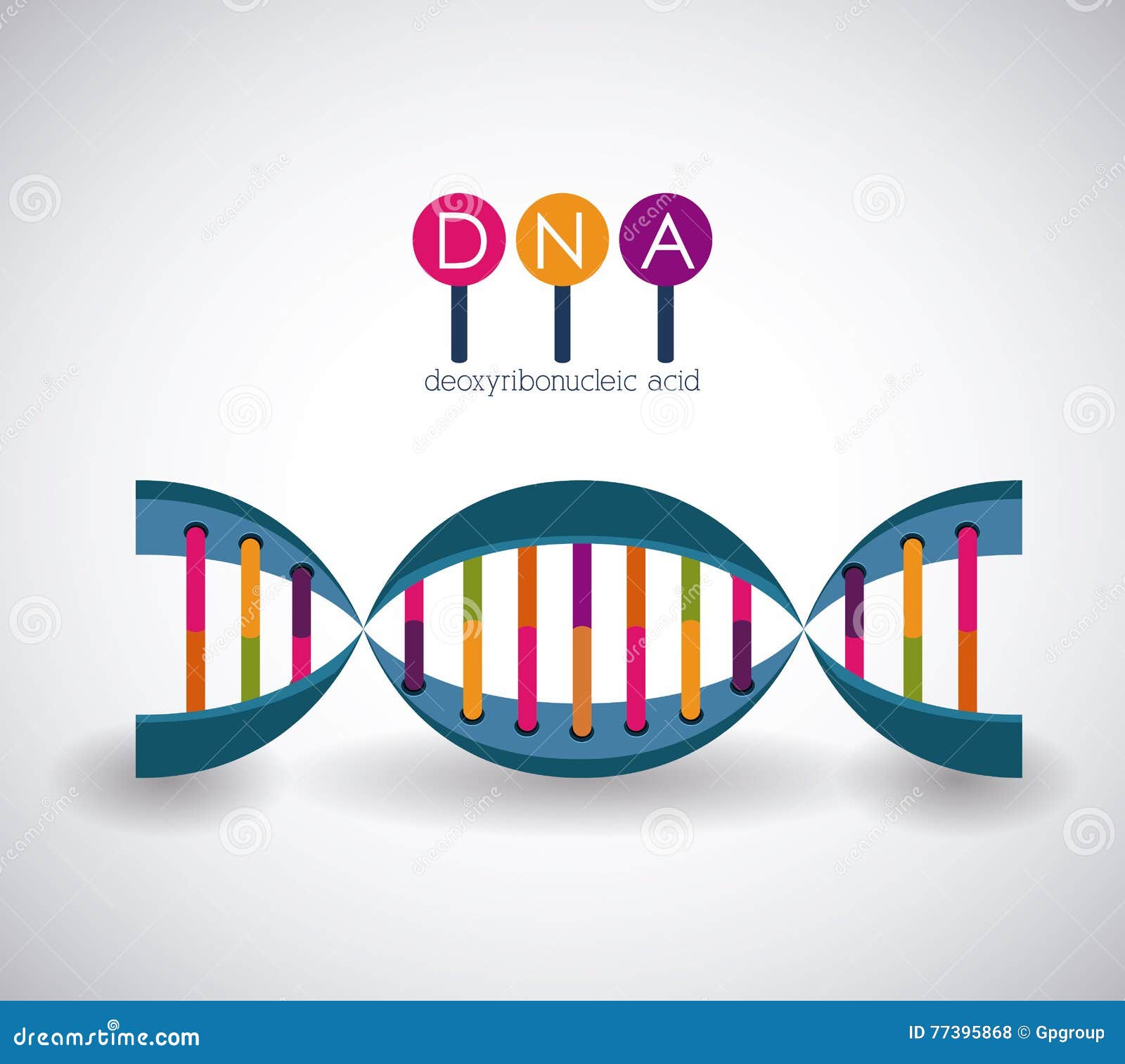 Dna Structure Chromosome Design Stock Vector - Illustration of ...