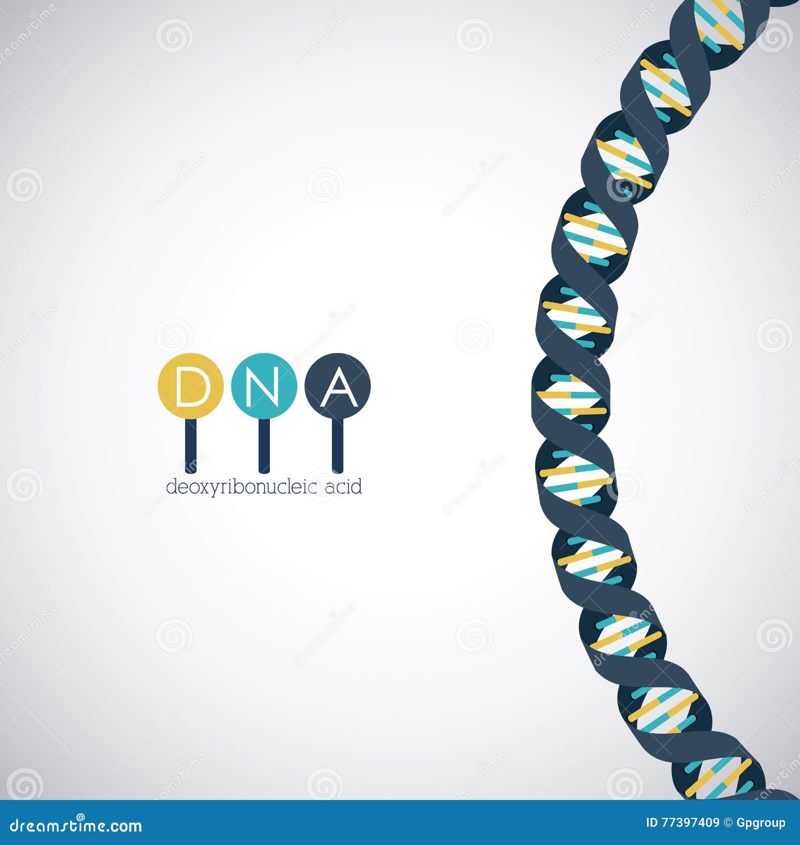 Dna Structure Chromosome Design Stock Vector - Illustration of life ...