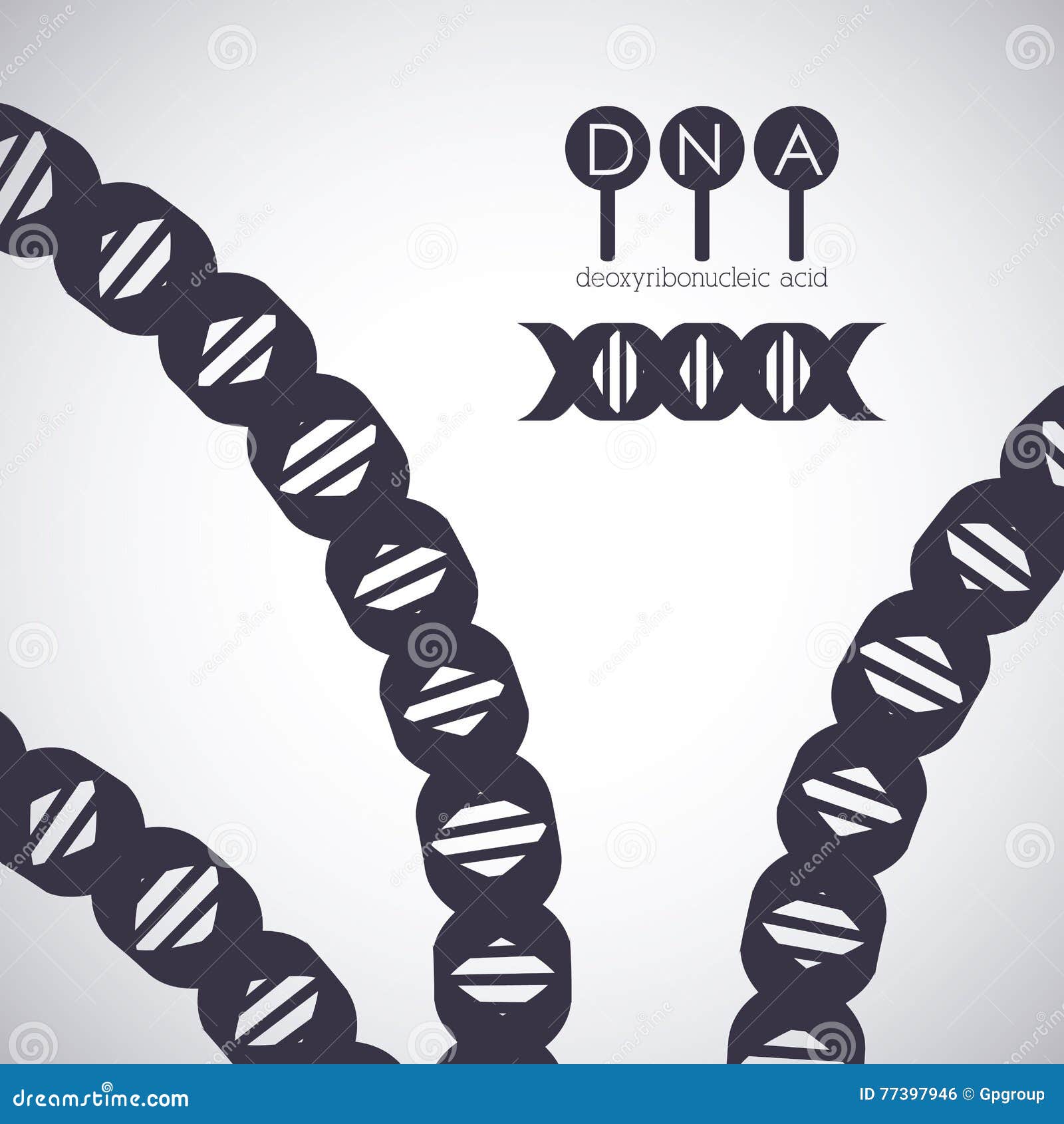 Dna Structure Chromosome Design Stock Vector - Illustration of health ...