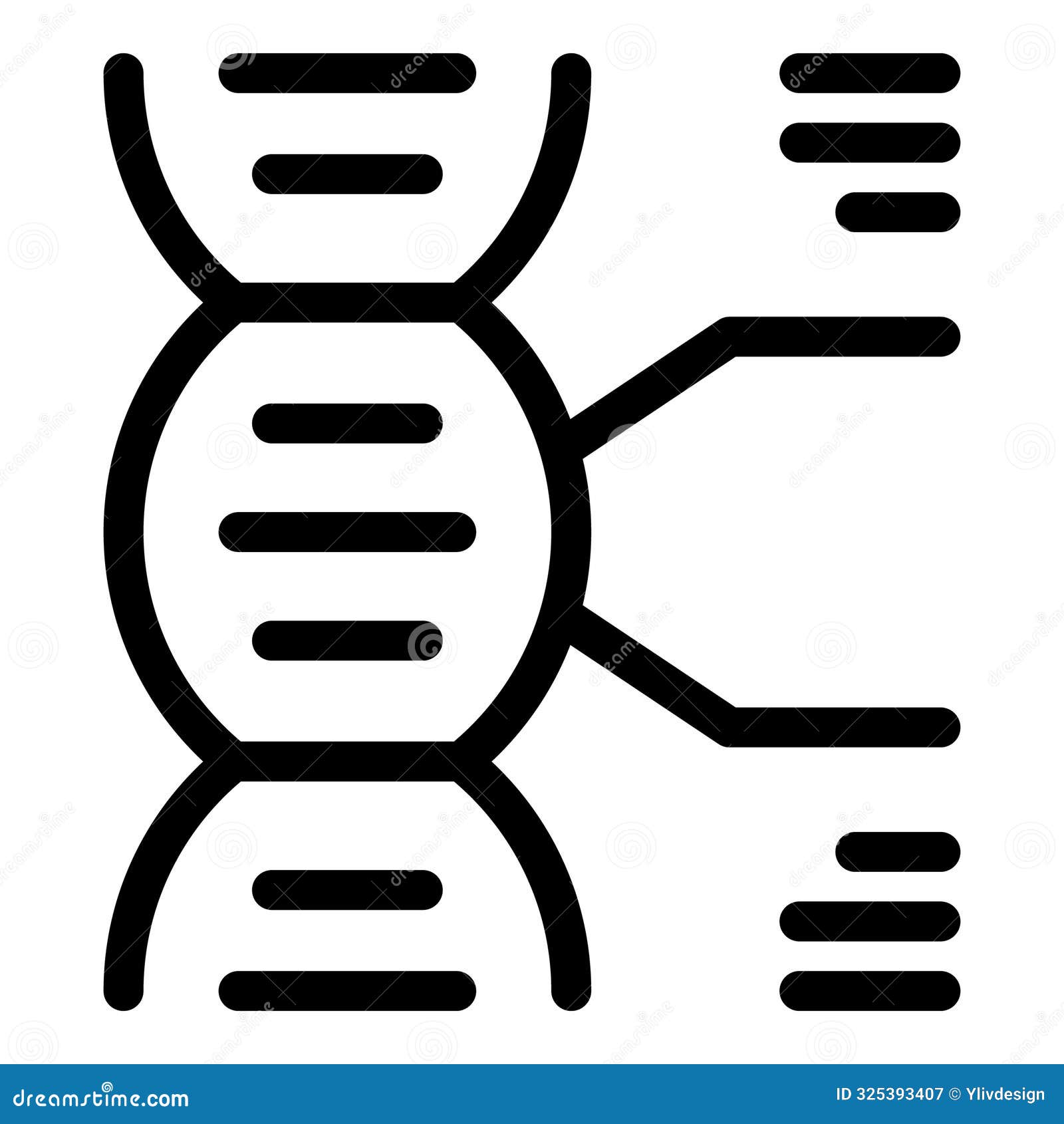 Dna Structure Connecting with Lines Forming a Network Stock ...