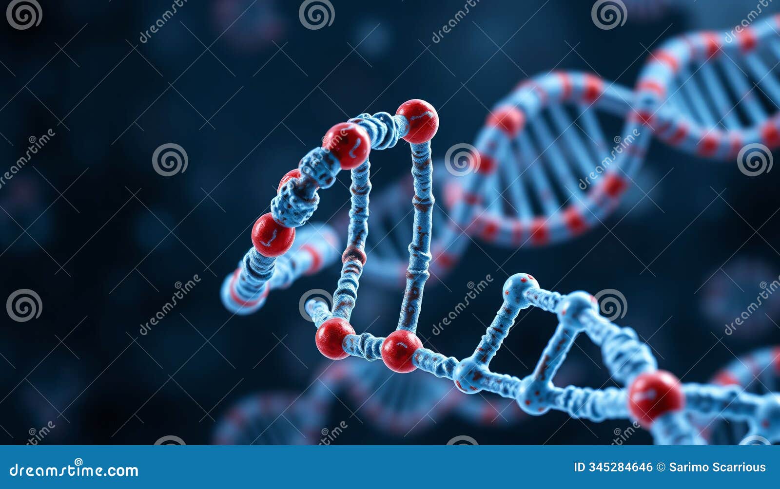 DNA Structure: an in-Depth Look at Genetic Information Stock ...
