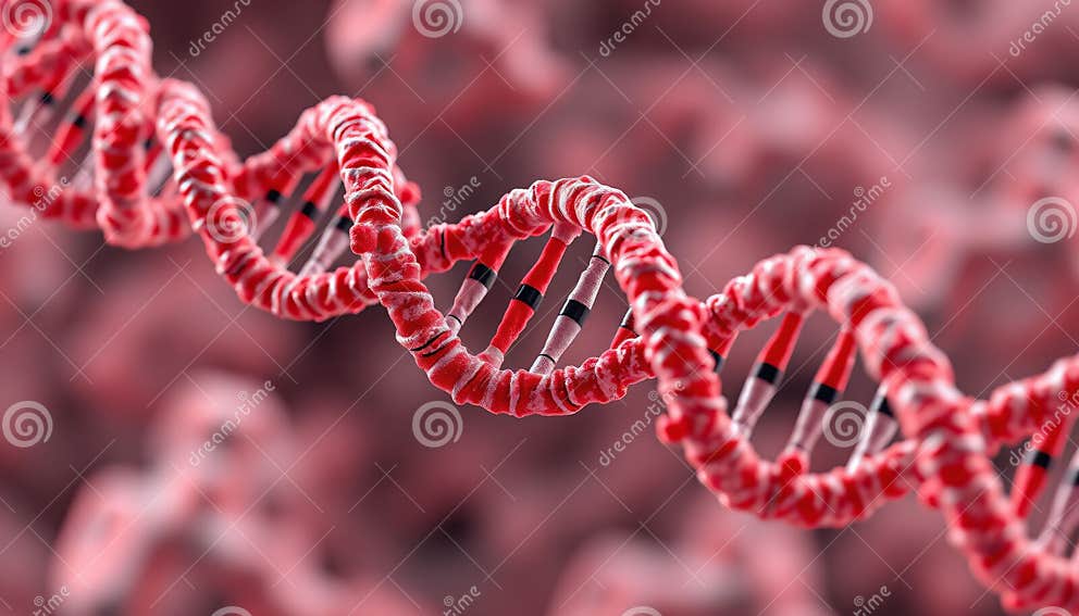 DNA Structure: an in-Depth Look at Genetic Information Stock ...