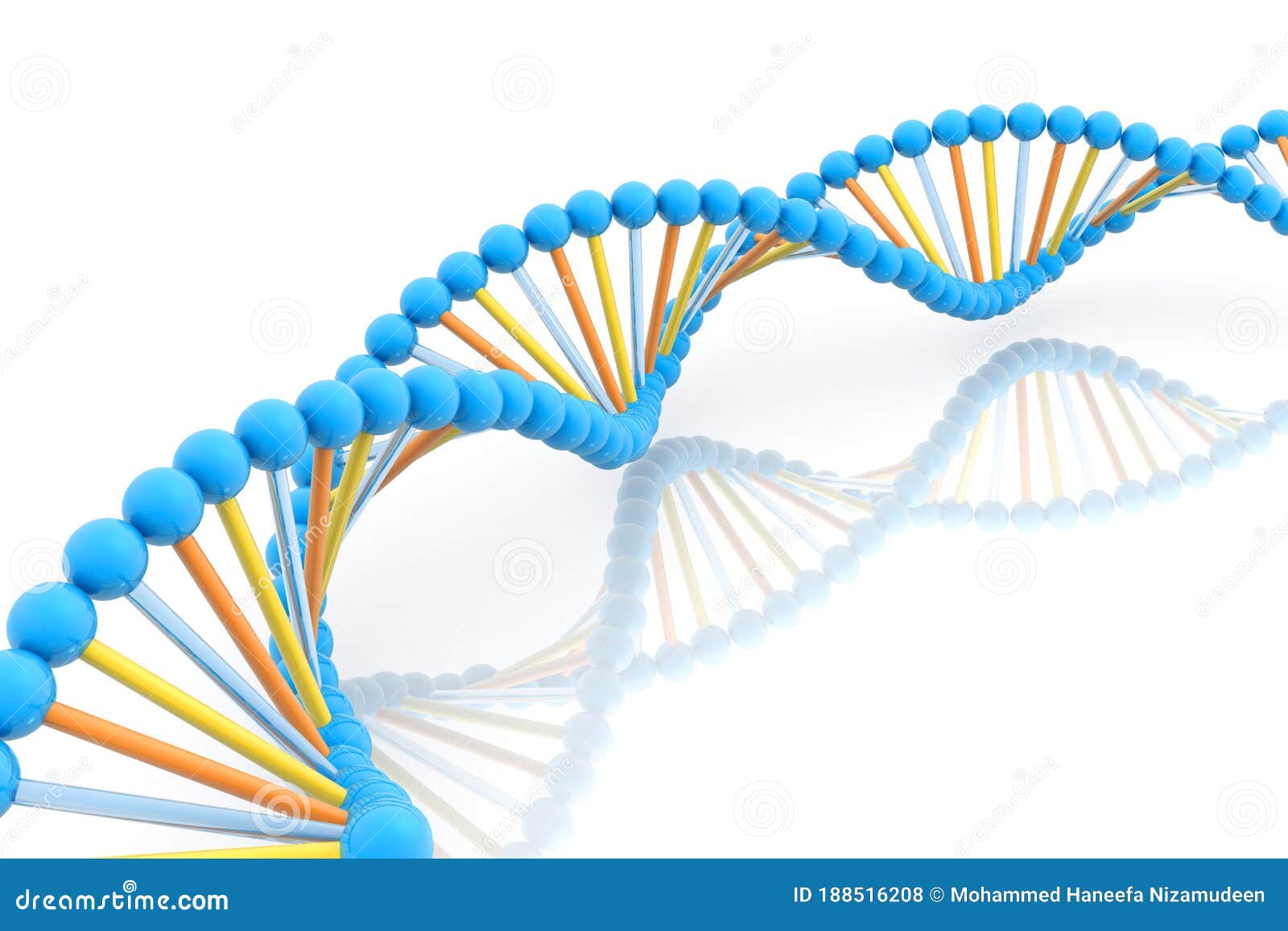DNA structure stock illustration. Illustration of biochemistry - 188516208