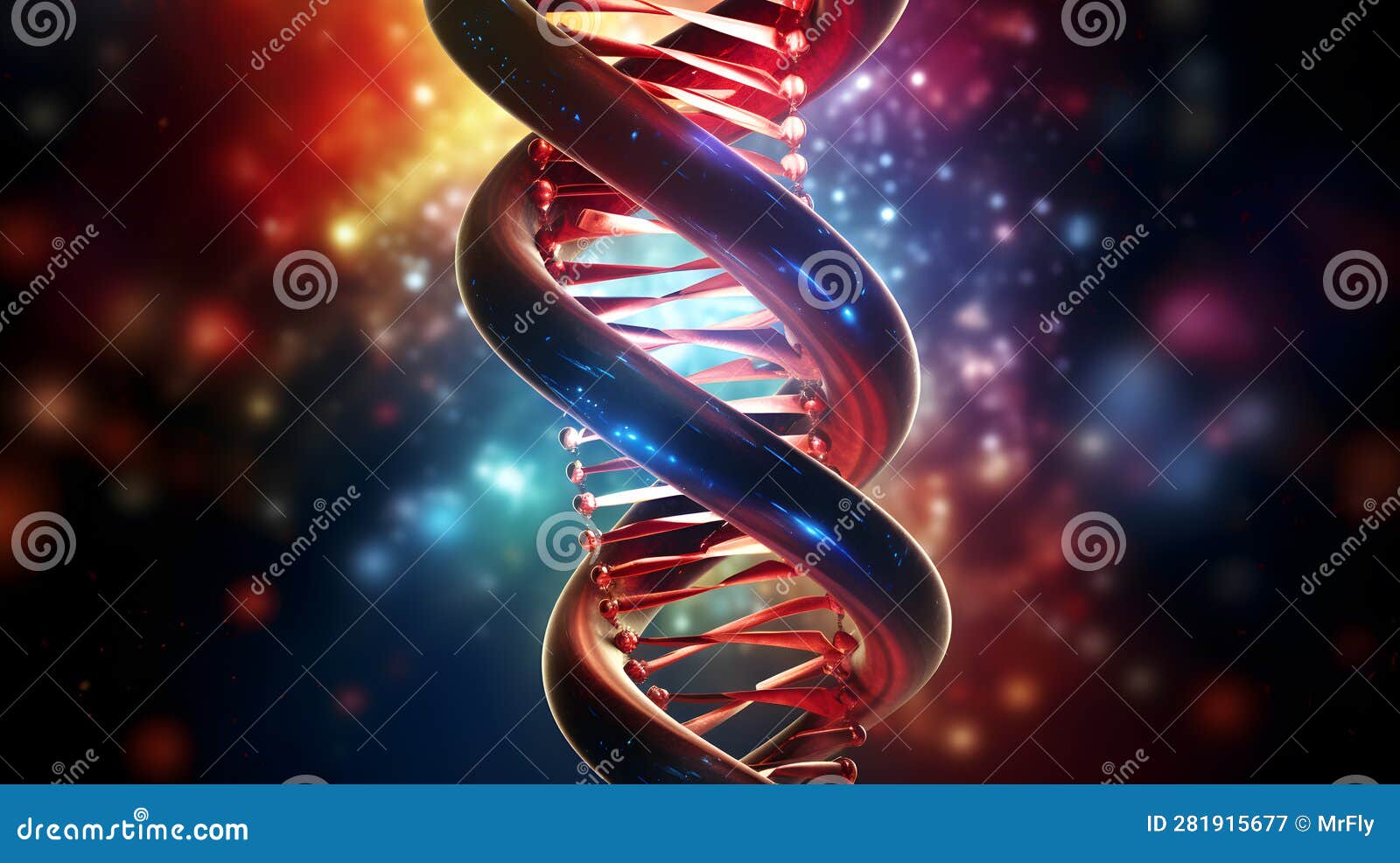 DNA Structure. Helix Formation Closeup View Stock Illustration ...