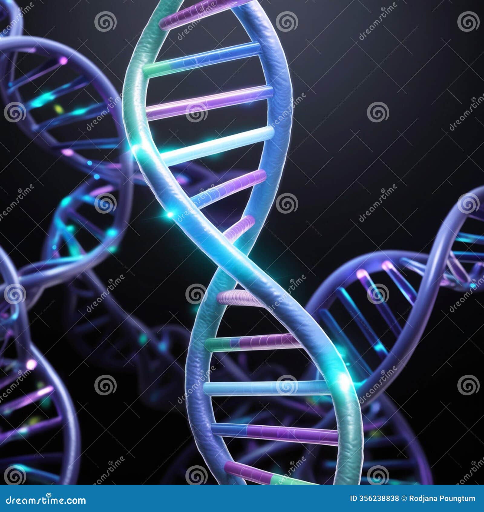 DNA Structure. Long Structure Of The DNA Royalty-Free Stock Photo ...