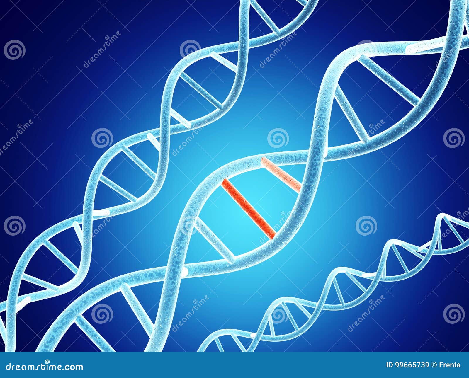 DNA Structure with Problem Element Stock Illustration - Illustration of ...