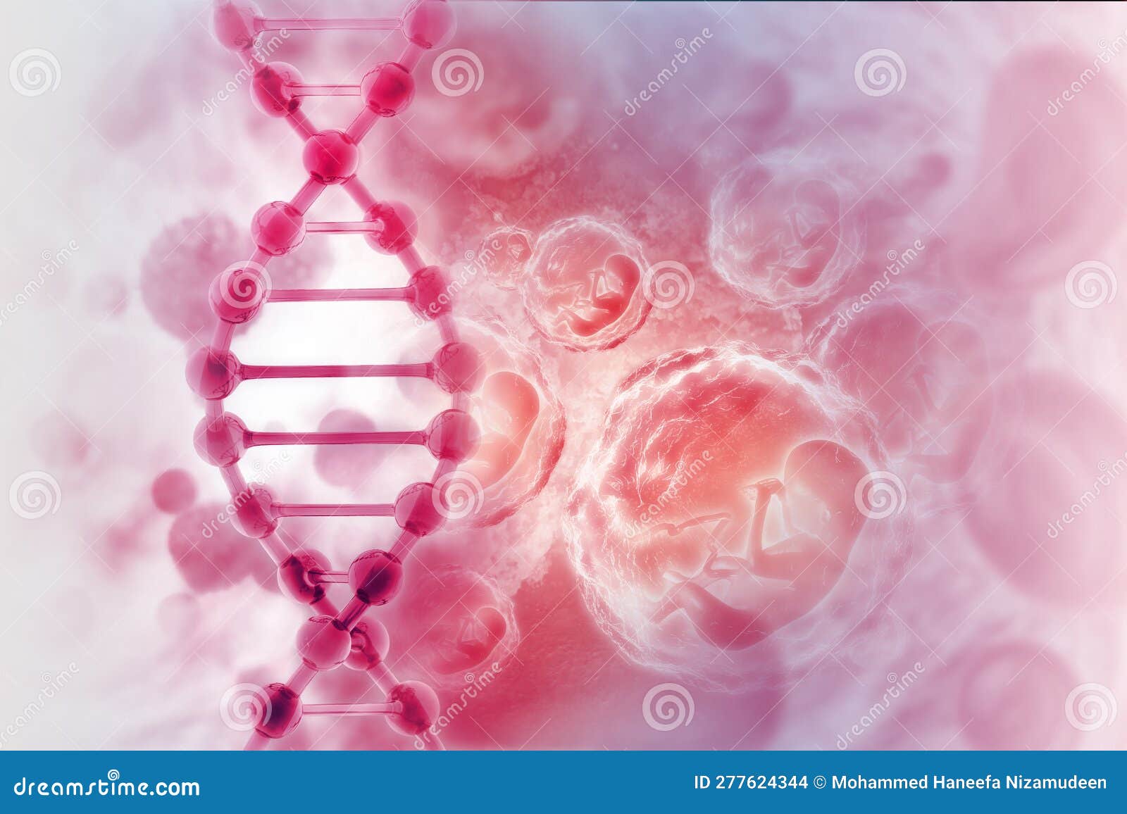 DNA Structure on Scientific Background Stock Illustration ...