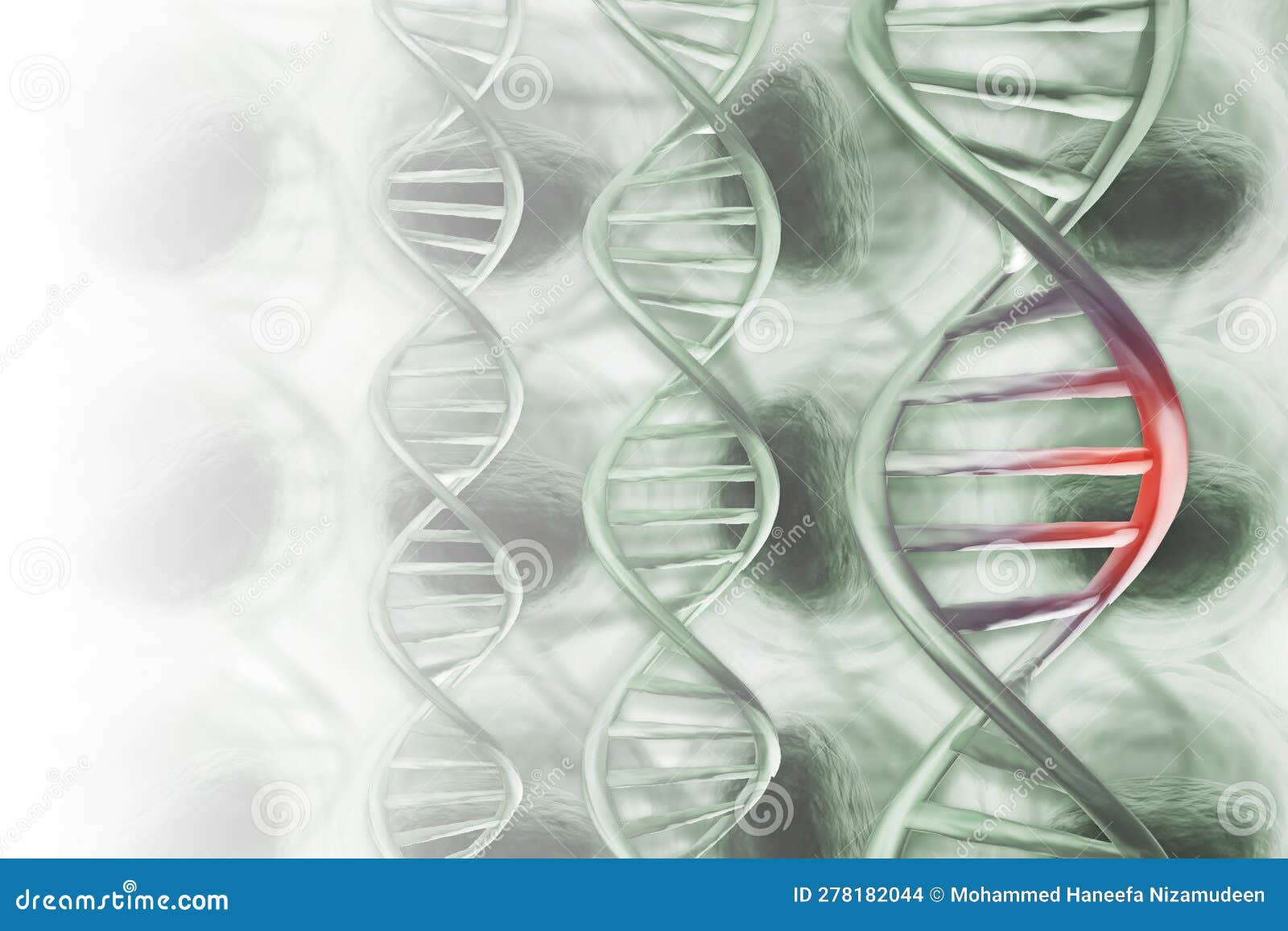 Dna Structure on Scientific Background Stock Illustration ...