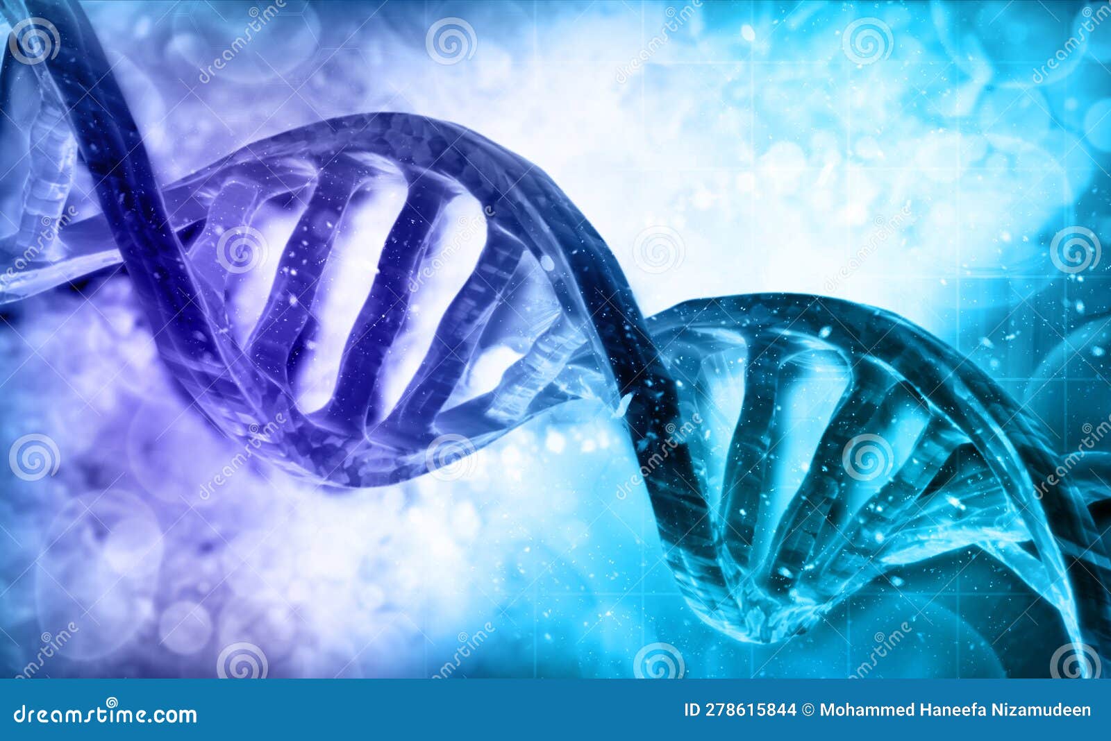 Dna Structure on Scientific Background Stock Illustration ...