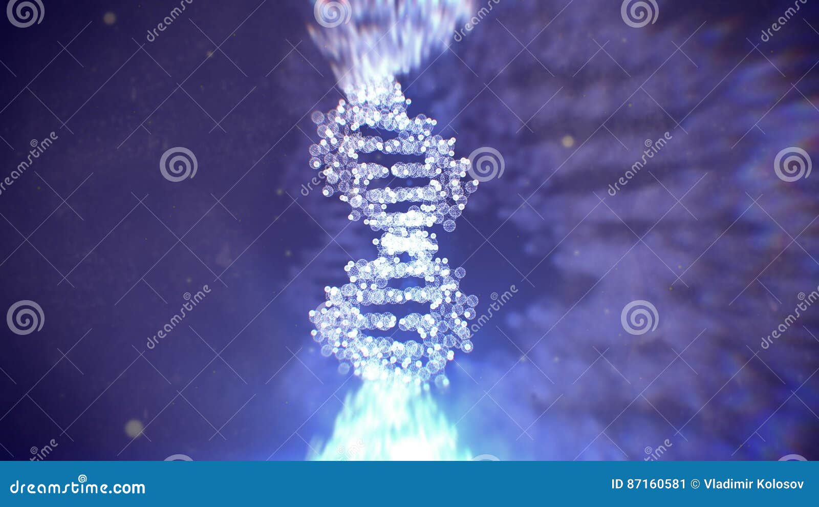 DNA Structure Under An Microscope Royalty-Free Stock Photo ...