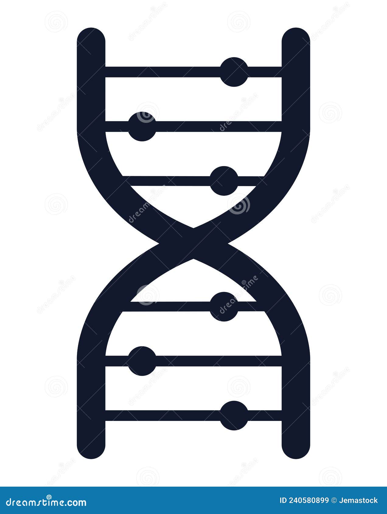 Dna structure design stock vector. Illustration of microbiology - 240580899