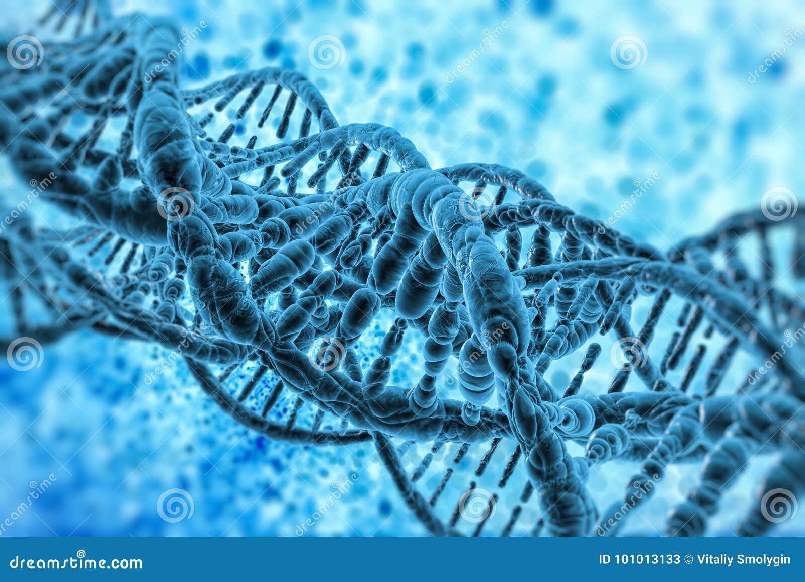 DNA-structuur Het Model 3D Teruggeven Stock Illustratie - Illustration ...