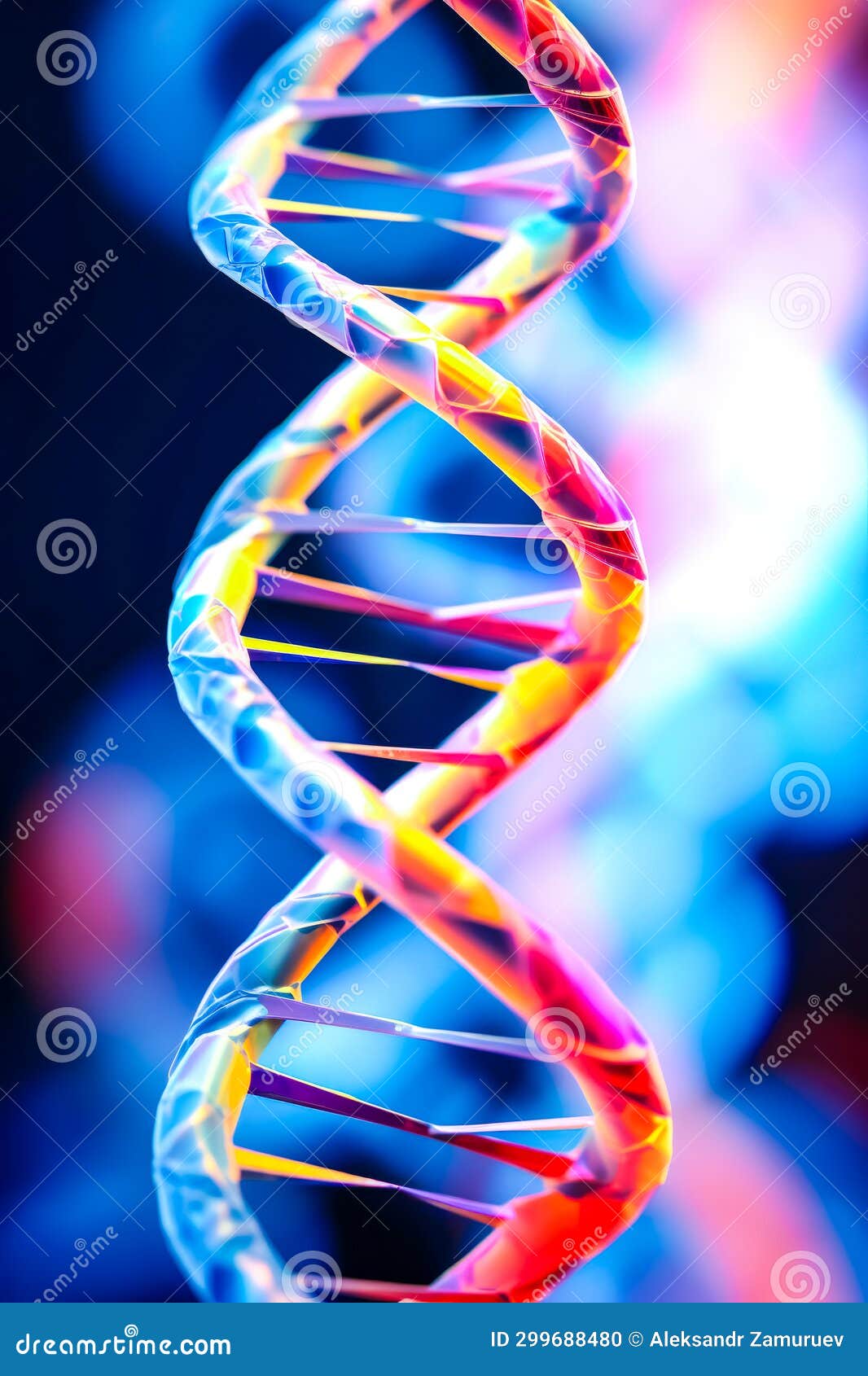DNA. Study of Gene Structure of Cell. DNA Molecule Structure. Genetic ...