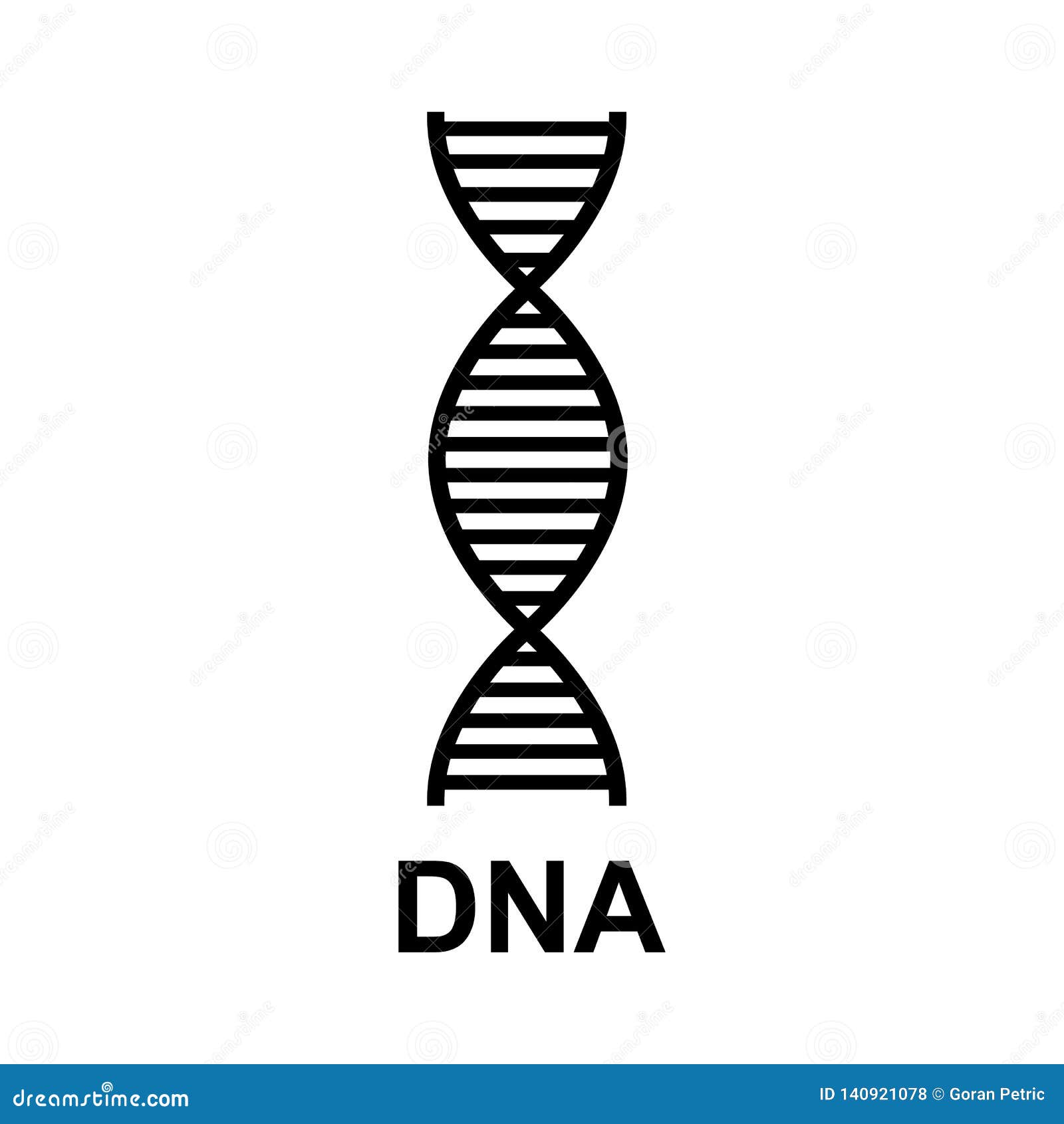 DNA Symbol Icon. Graphic Elements for Your Design Stock Illustration ...