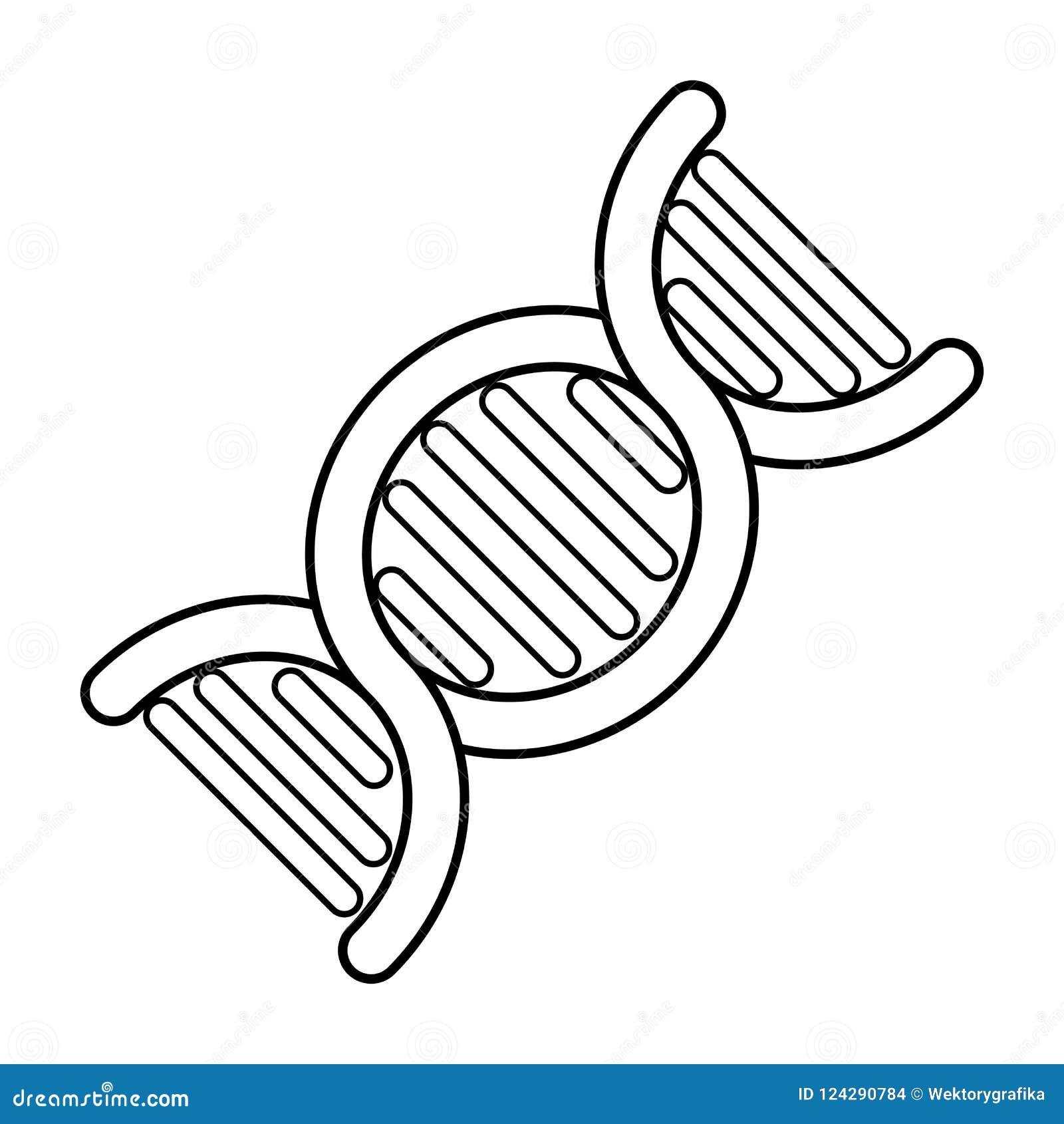 Dna Symbol Vector Design Isolated on White Background Stock Vector ...