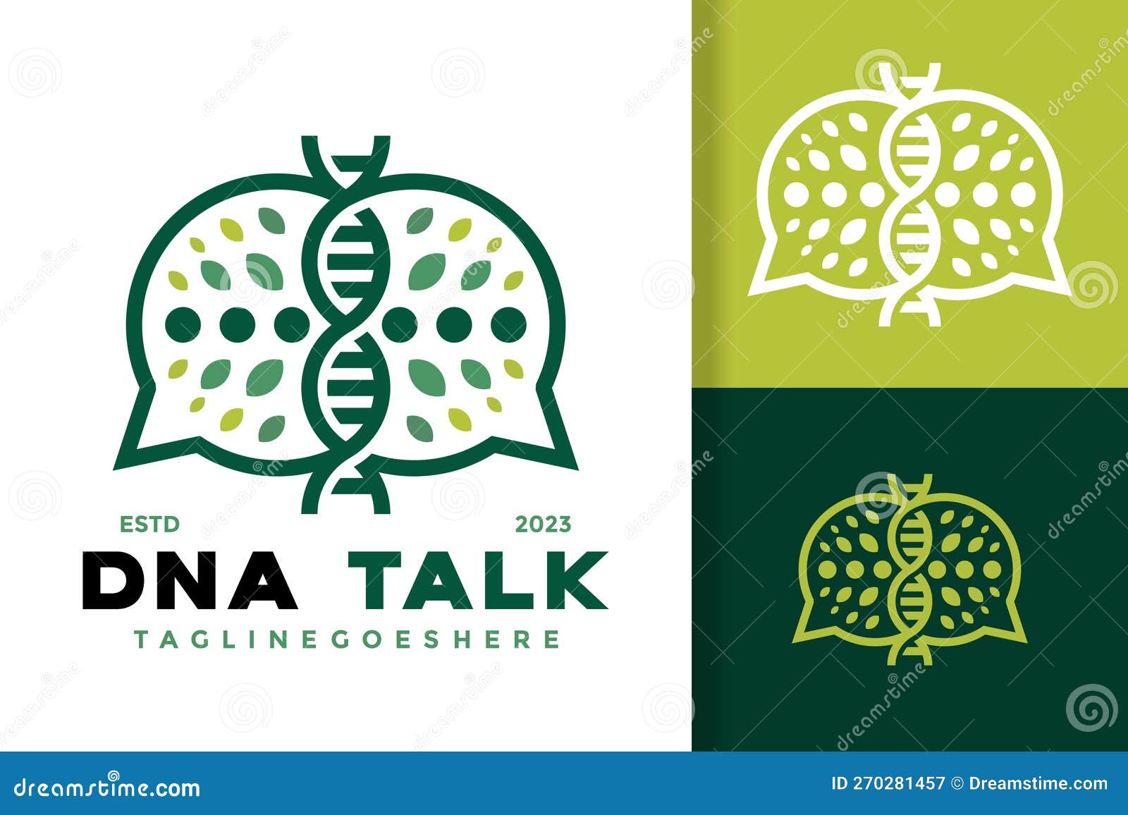 Dna Talk Chat Nature Science Biology Logo Stock Vector - Illustration of bubble, abstract: 270281457