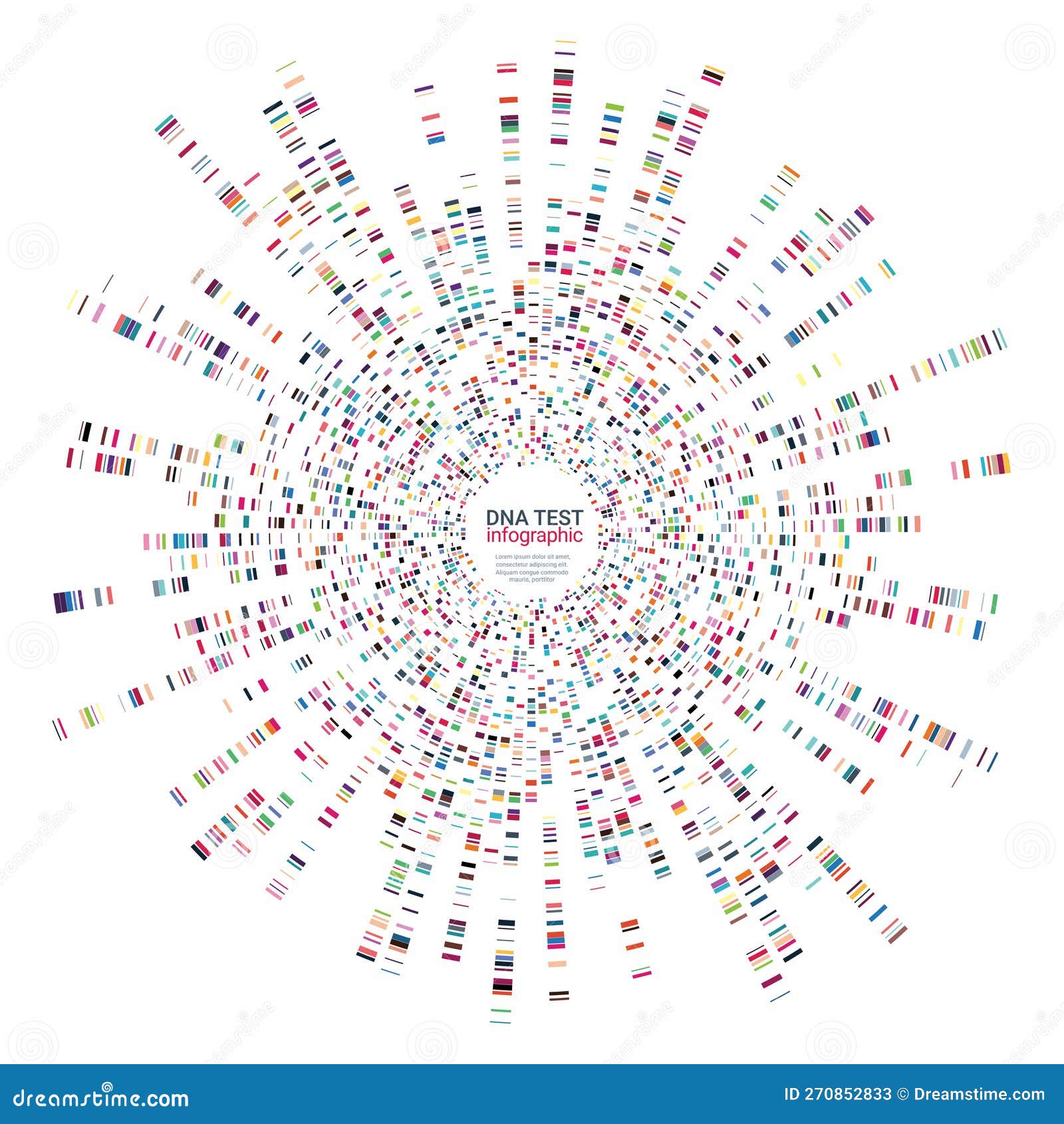 Dna Test Chart Infographic. Vector Chromosome Research Datum. Genetic ...