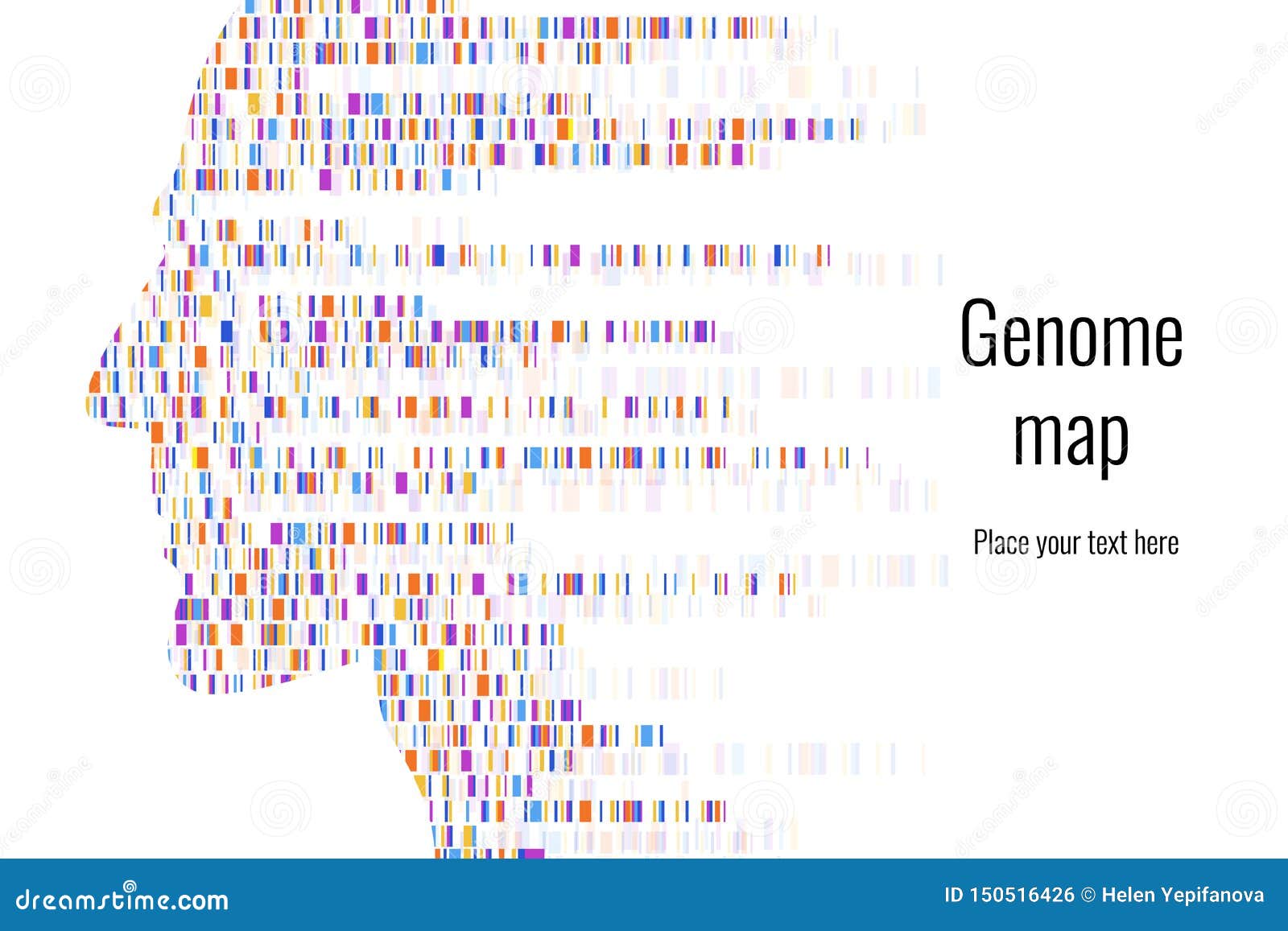 Dna Test Infographic. Vector Illustration. Genome Sequence Map ...