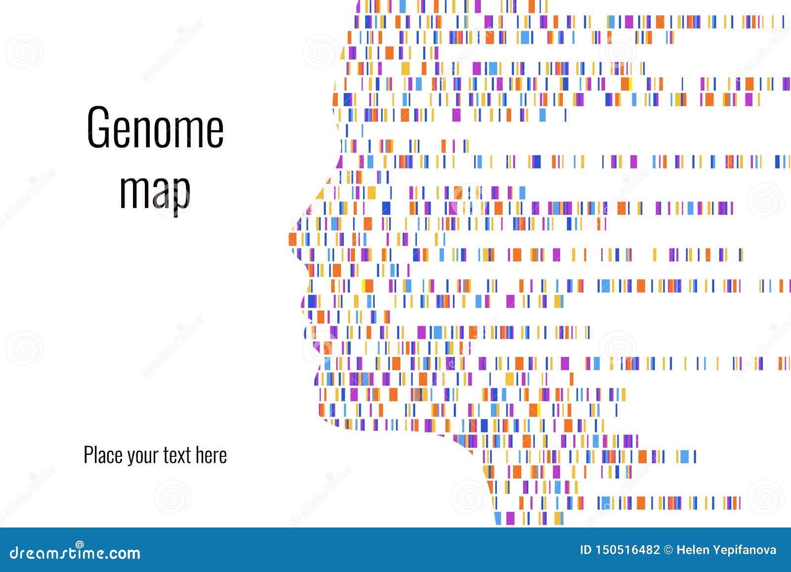 Dna Test Infographic. Vector Illustration. Genome Sequence Map ...